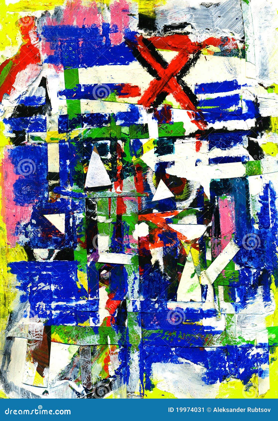 Abstract -Grid and Art and Paint and Color Stock Illustration ...