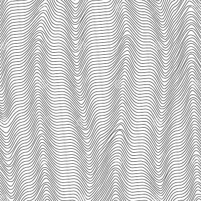 Abstract Grid Background with Wavy Dark Lines of Waveform Dynamic ...