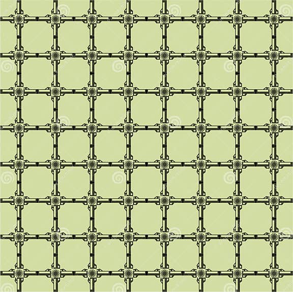 Abstract Grid Consists of Repetitive Elements. Stock Illustration ...