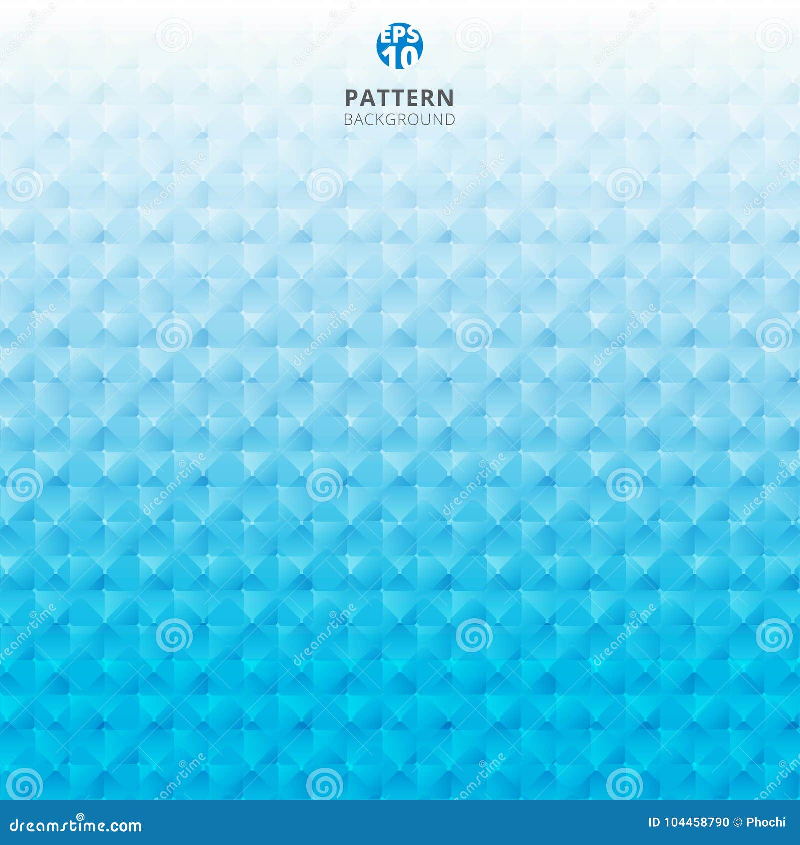 Abstract Grid Geometric Pattern 3d Blue Color Background. Stock Vector ...