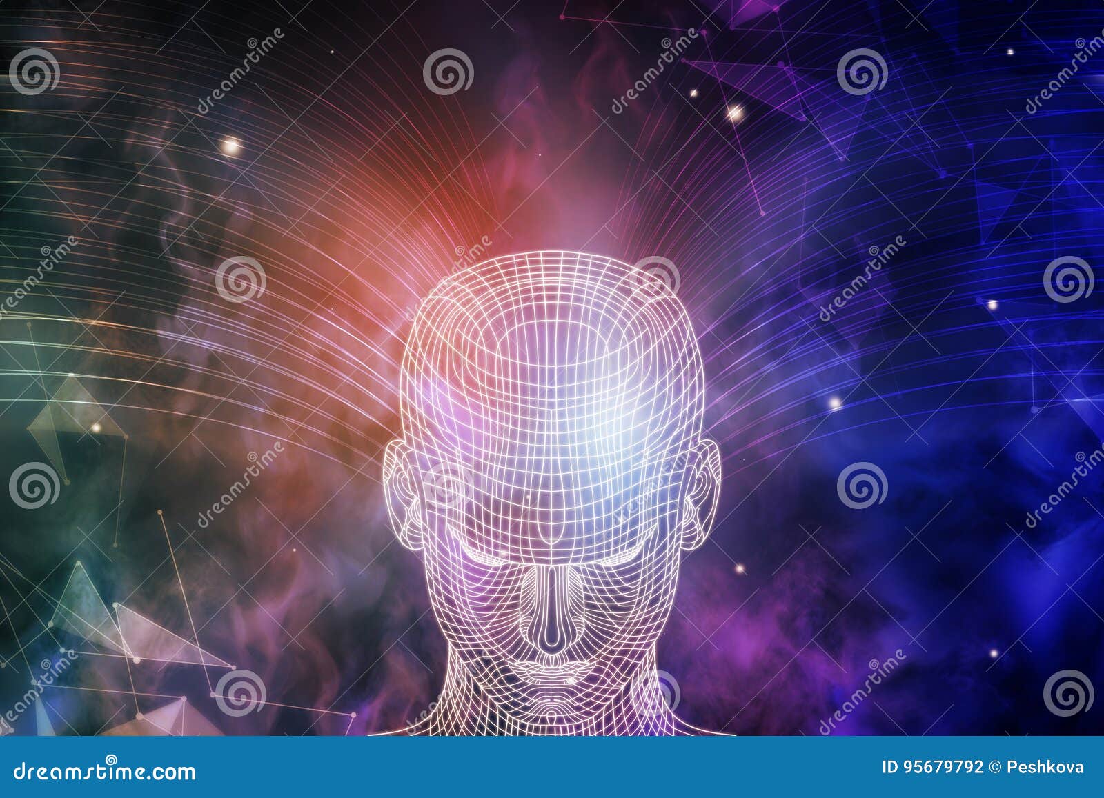 Grid Of Head And Neck MRI Scans With Hand Pointing For Diagnosis. Stock ...