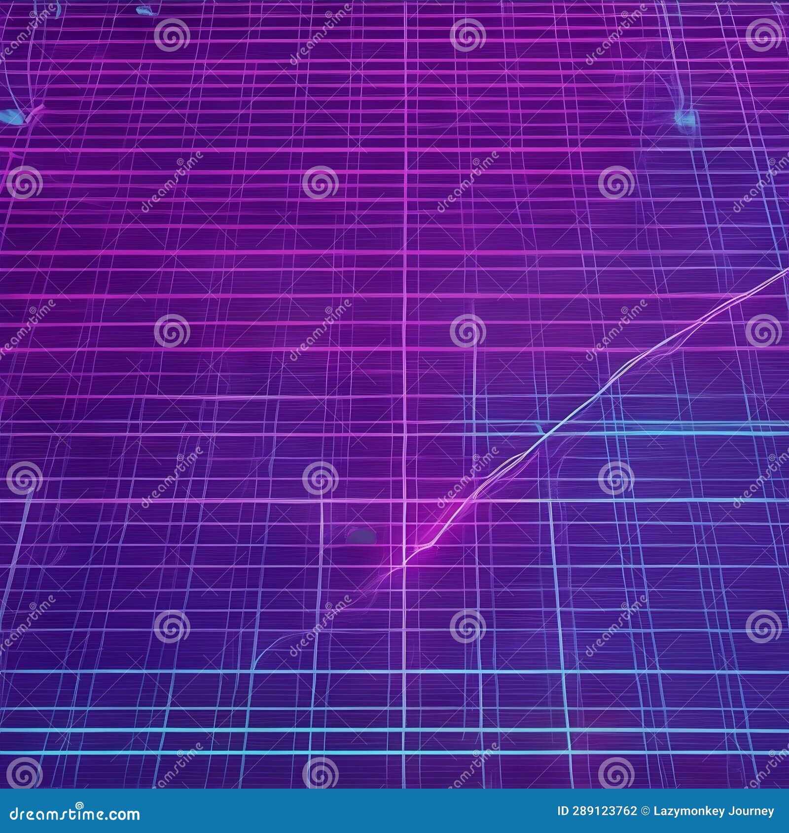 Abstract Grid Line Doodle Pattern Neon Light Stock Illustration ...