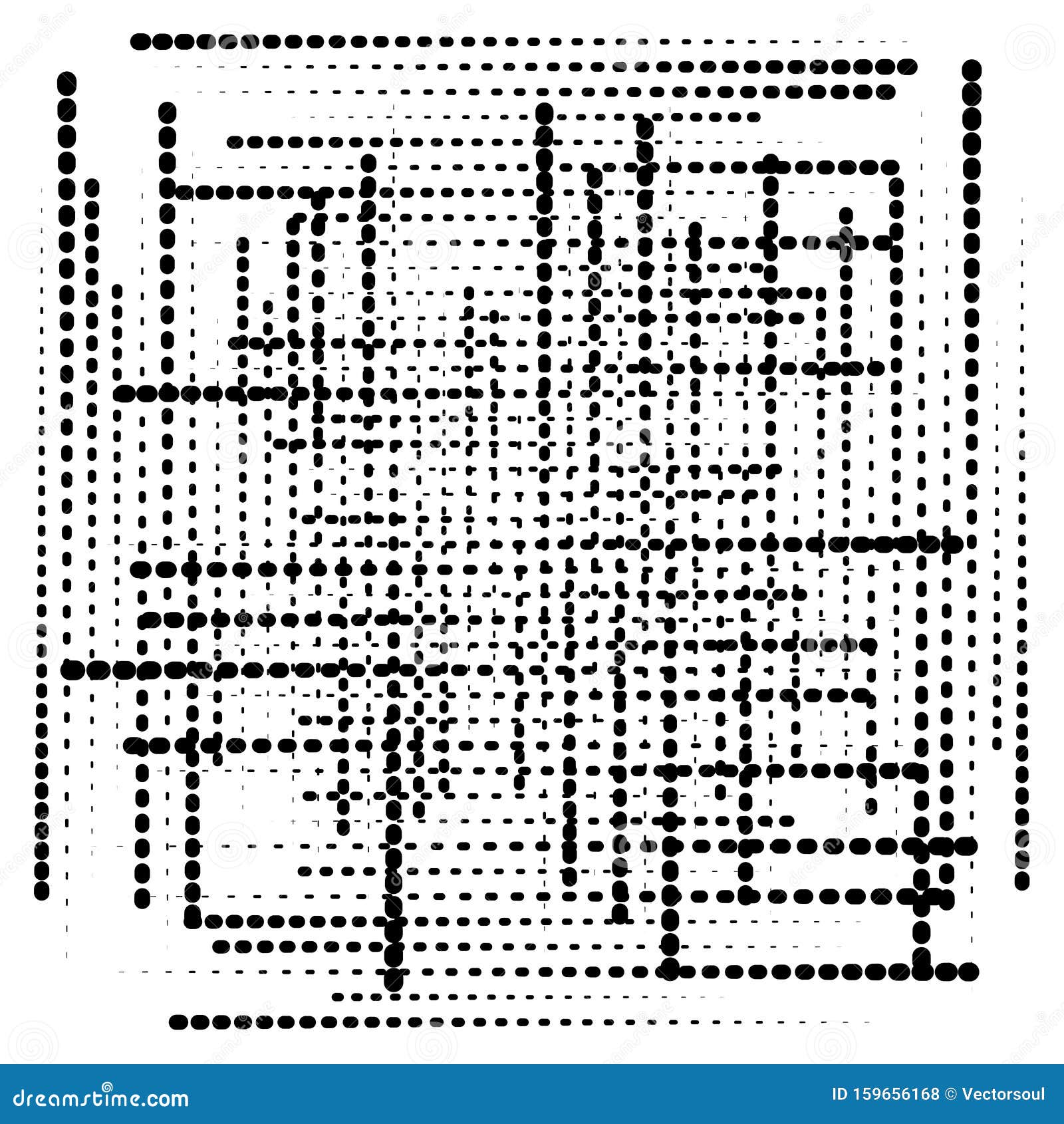 Illustration Of Matrix QR Code Cartoon Vector | CartoonDealer.com ...