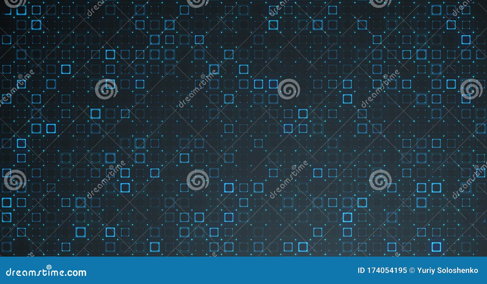Abstract Grid Shape Landscape Background. 3D Rendering Stock ...