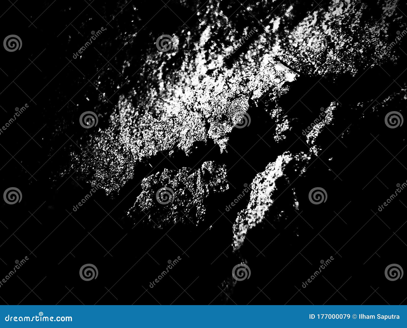 Abstract Ground Texture. Black and White, so Contrast and Grainy Stock ...