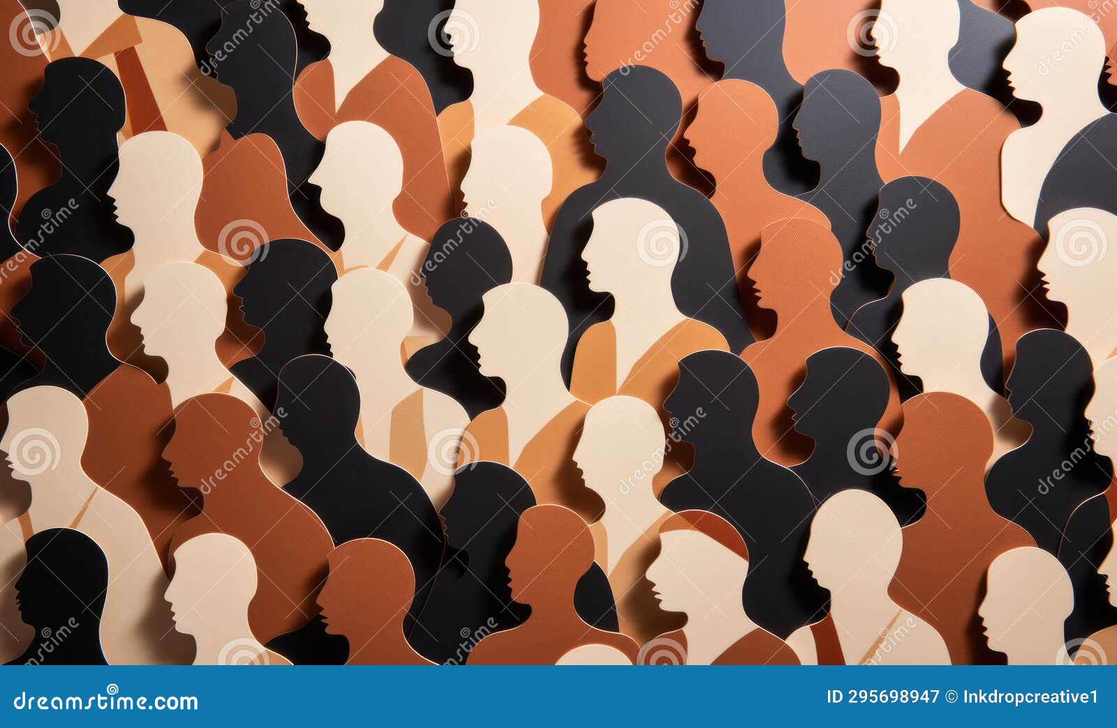 An Abstract Group of Many Different People. Community and Collaboration ...