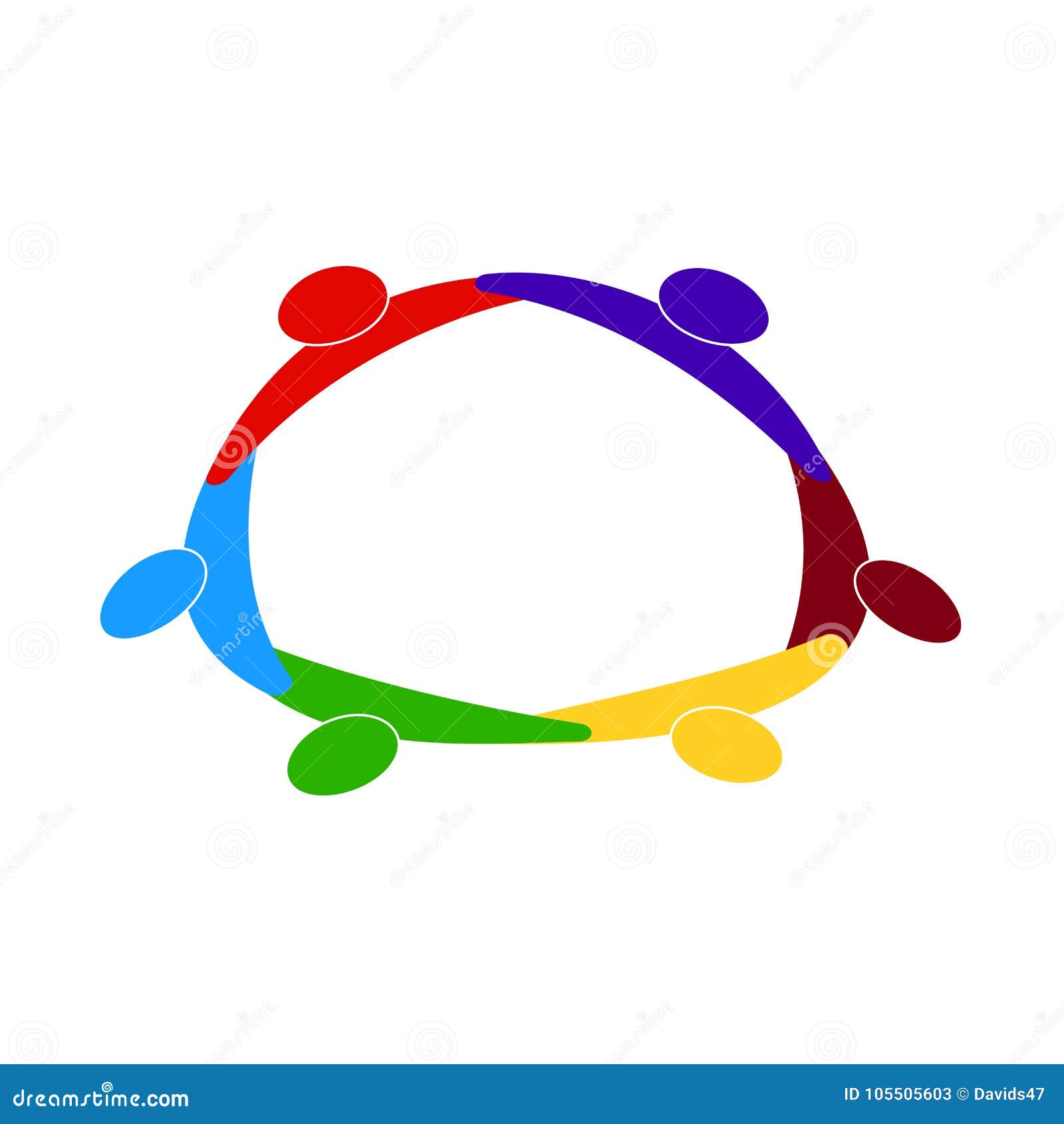 Abstract group symbol stock vector. Illustration of background - 105505603