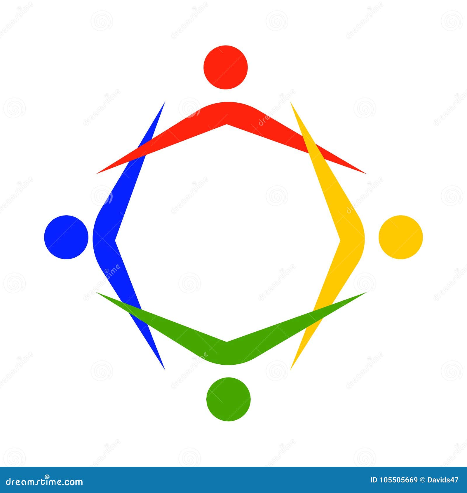 Abstract group symbol stock vector. Illustration of corporate - 105505669