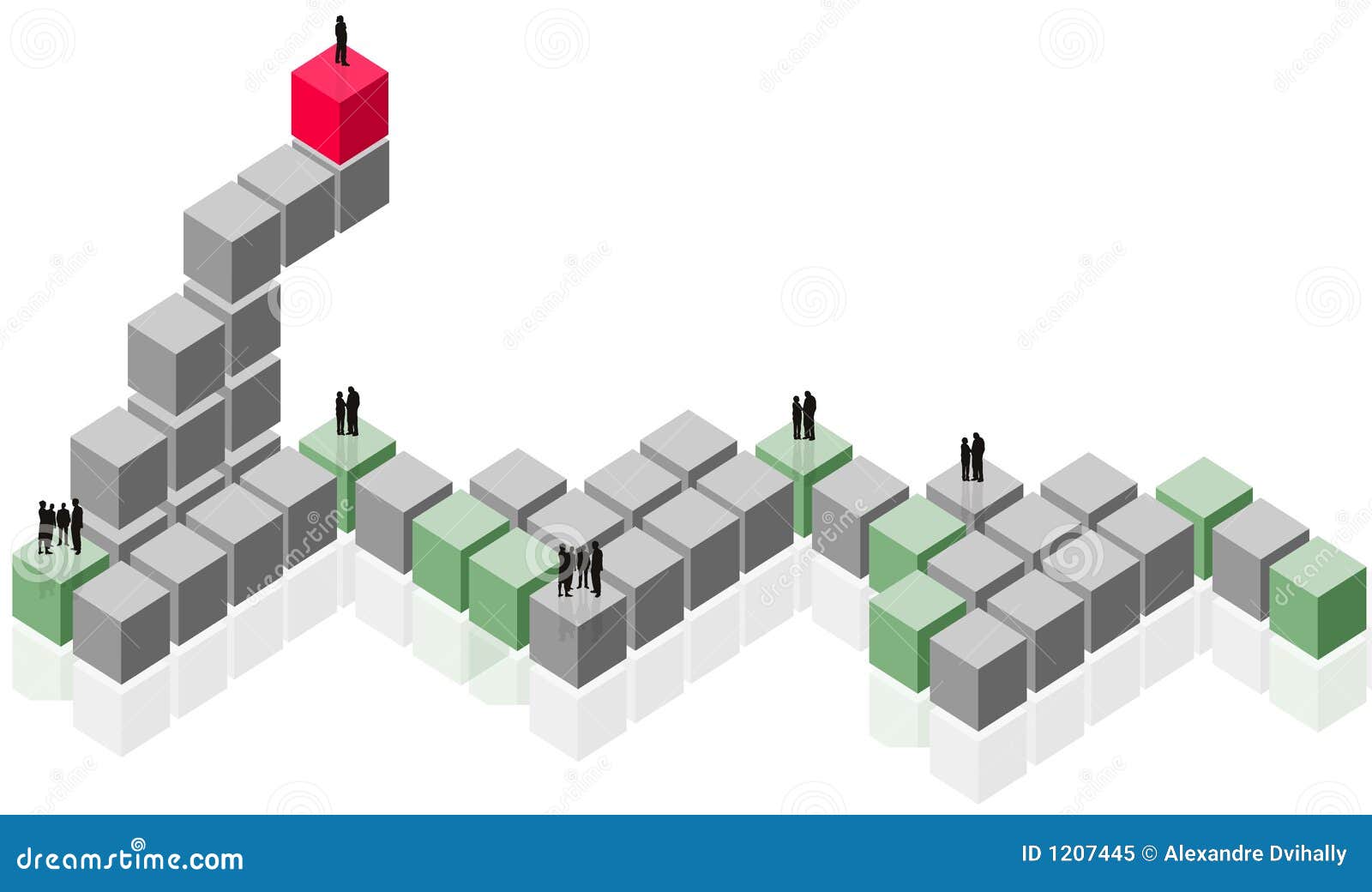 Abstract Group, Team Work, Customer Business Stock Illustration ...