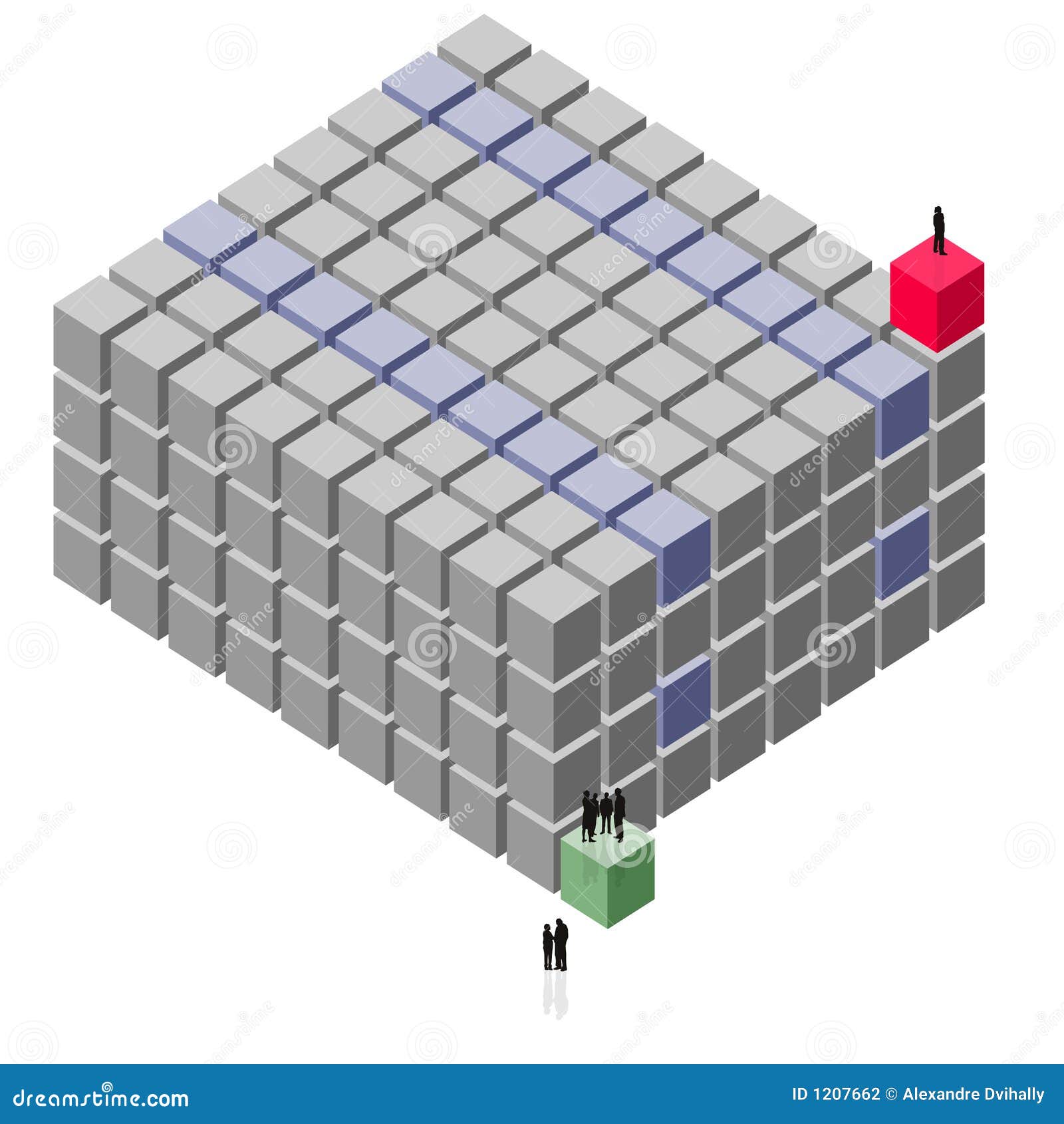 Abstract Group, Team Work, Customer Business Stock Illustration ...