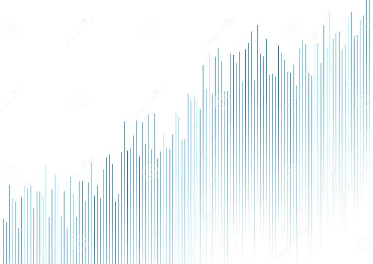 Abstract Growing Financial Graph Chart Background Stock Vector ...