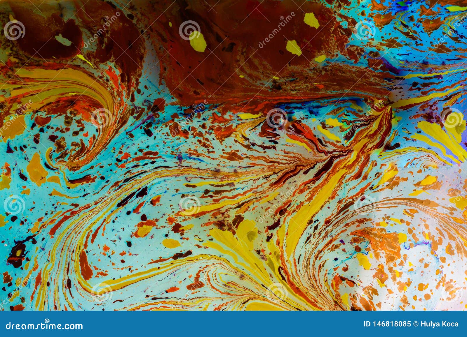 Abstract Grunge Art Background Texture with Colorful Paint Splashes ...