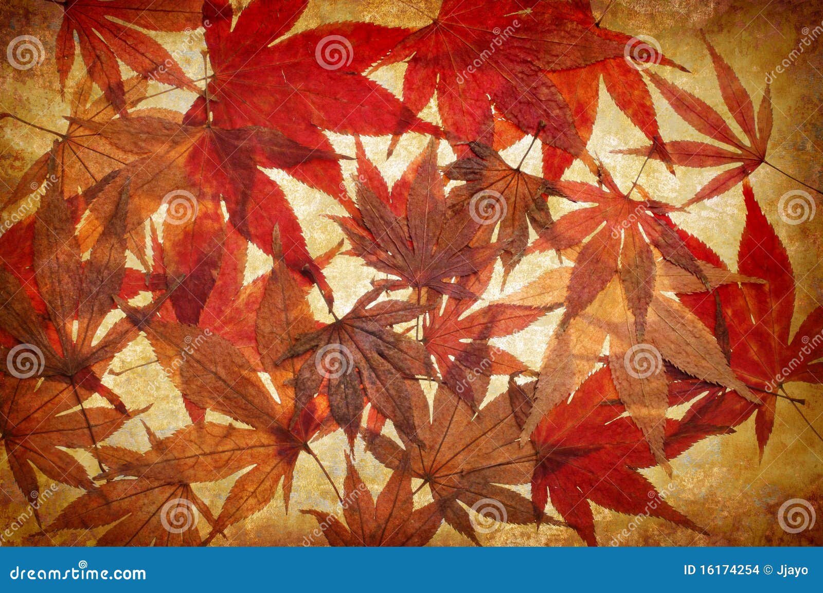 Abstract Grunge Autumn Background with Leaves Stock Illustration ...