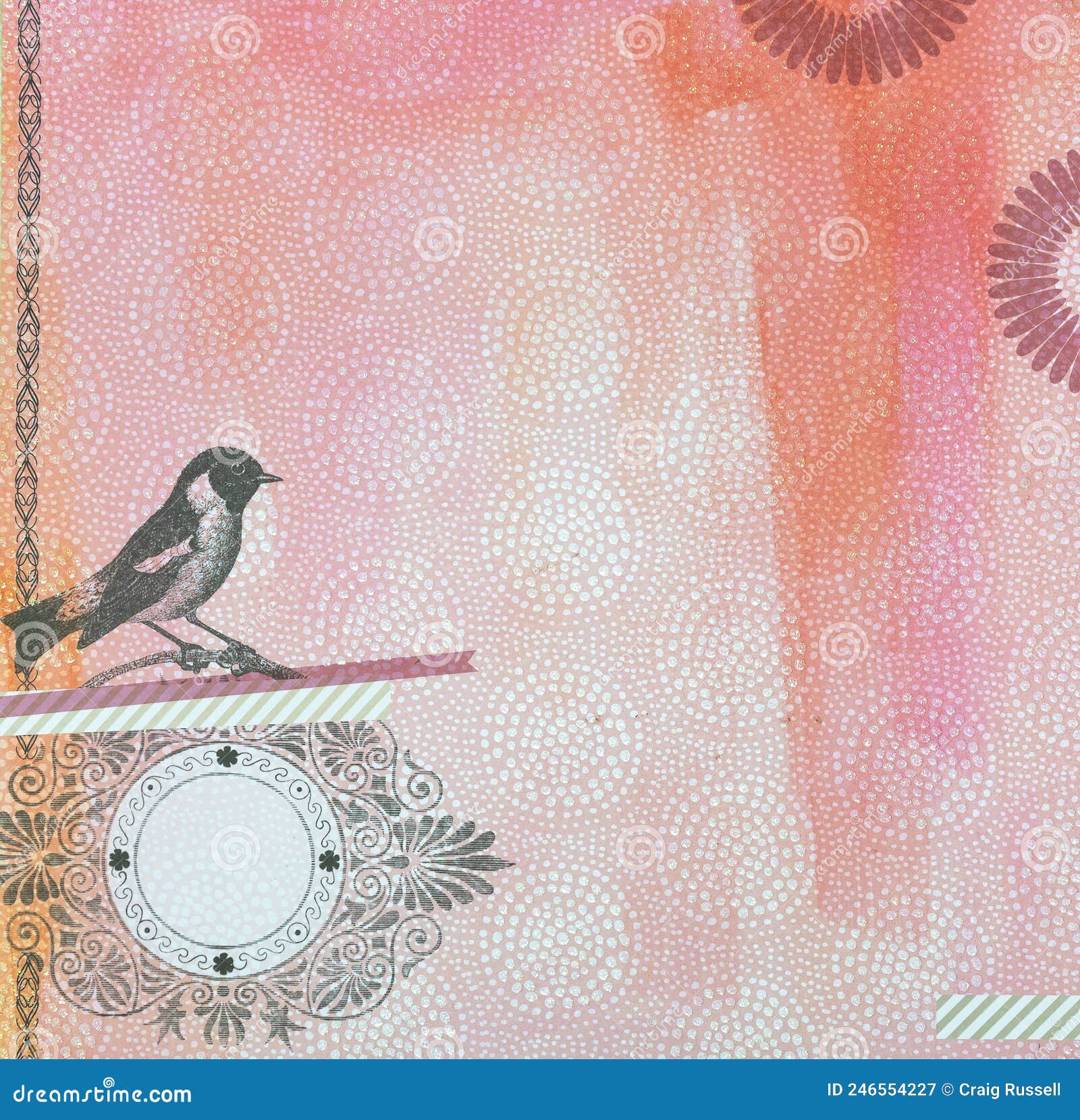 Abstract Grunge Background Bird Theme Stock Illustration - Illustration ...