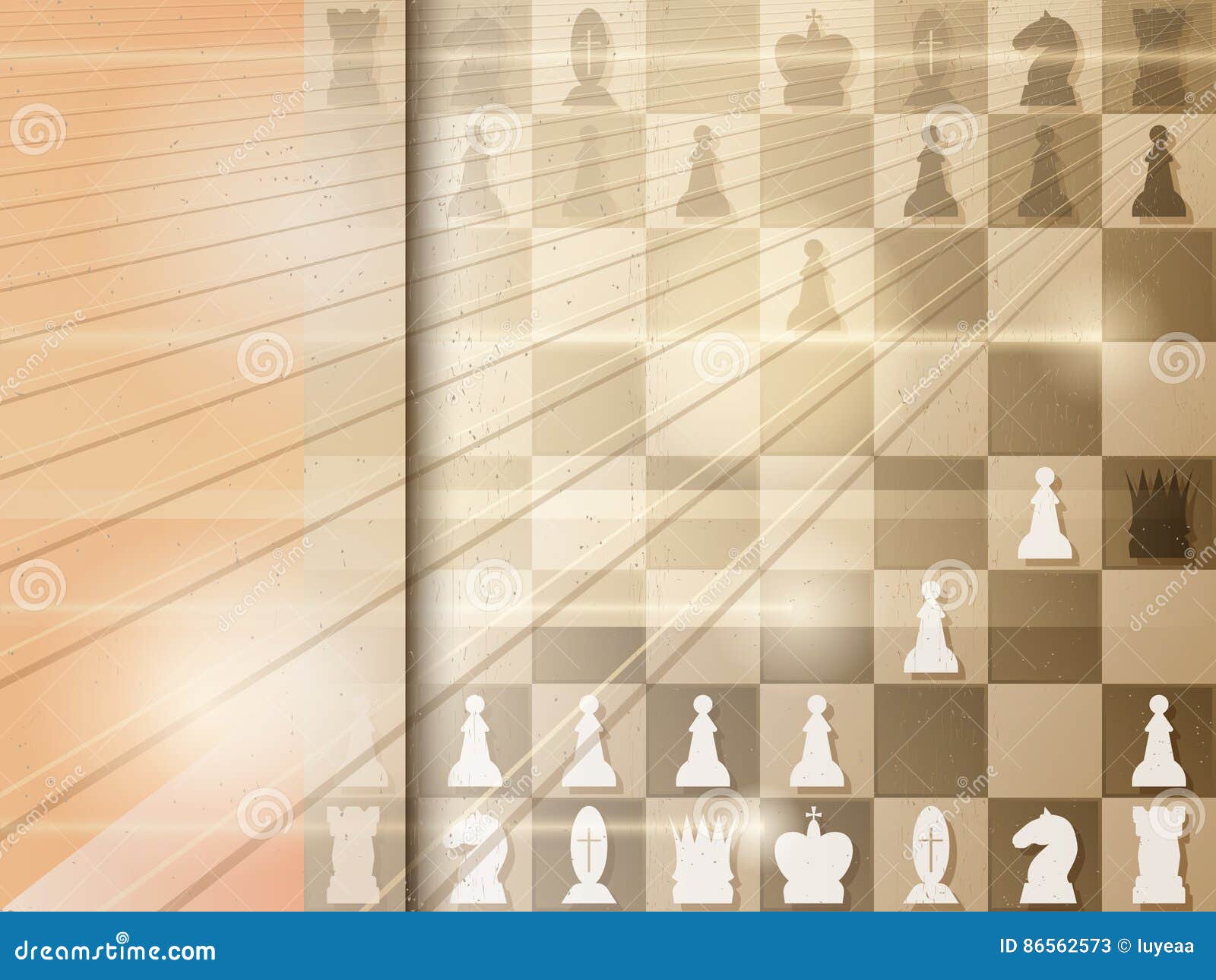 Abstract Grunge Background with Chessboard. Checkmate Stock Vector ...