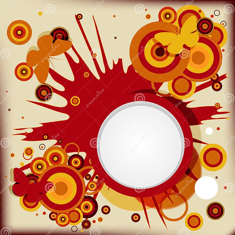Abstract Grunge Background with Explosion Circles Stock Vector ...