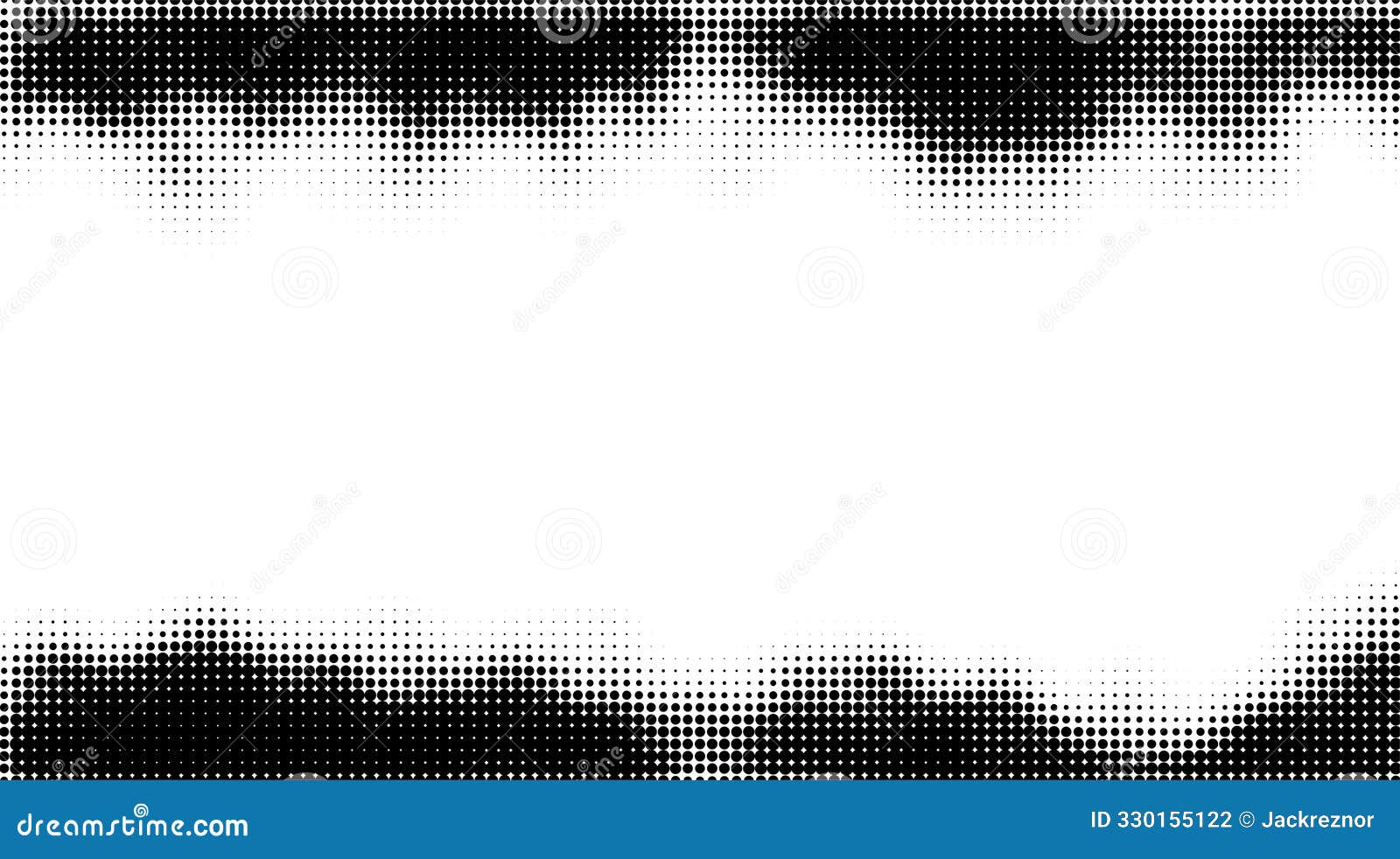 Halftone Frame. Comic Style Divider. Pop Art Faded Frame. Grunge ...