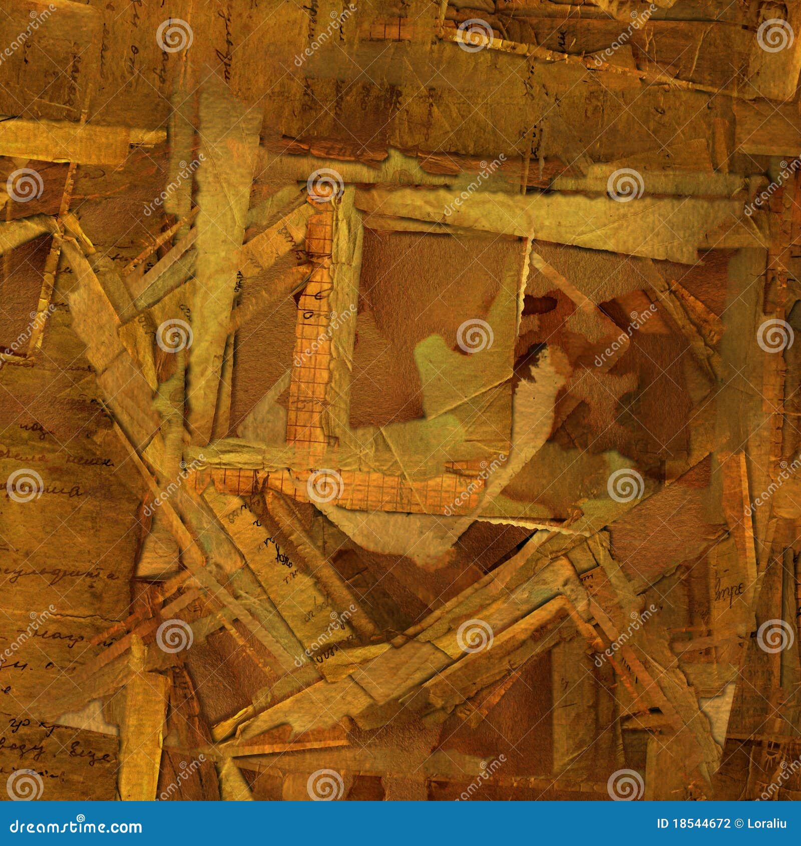 Abstract Grunge Background with Old Archive Stock Illustration ...