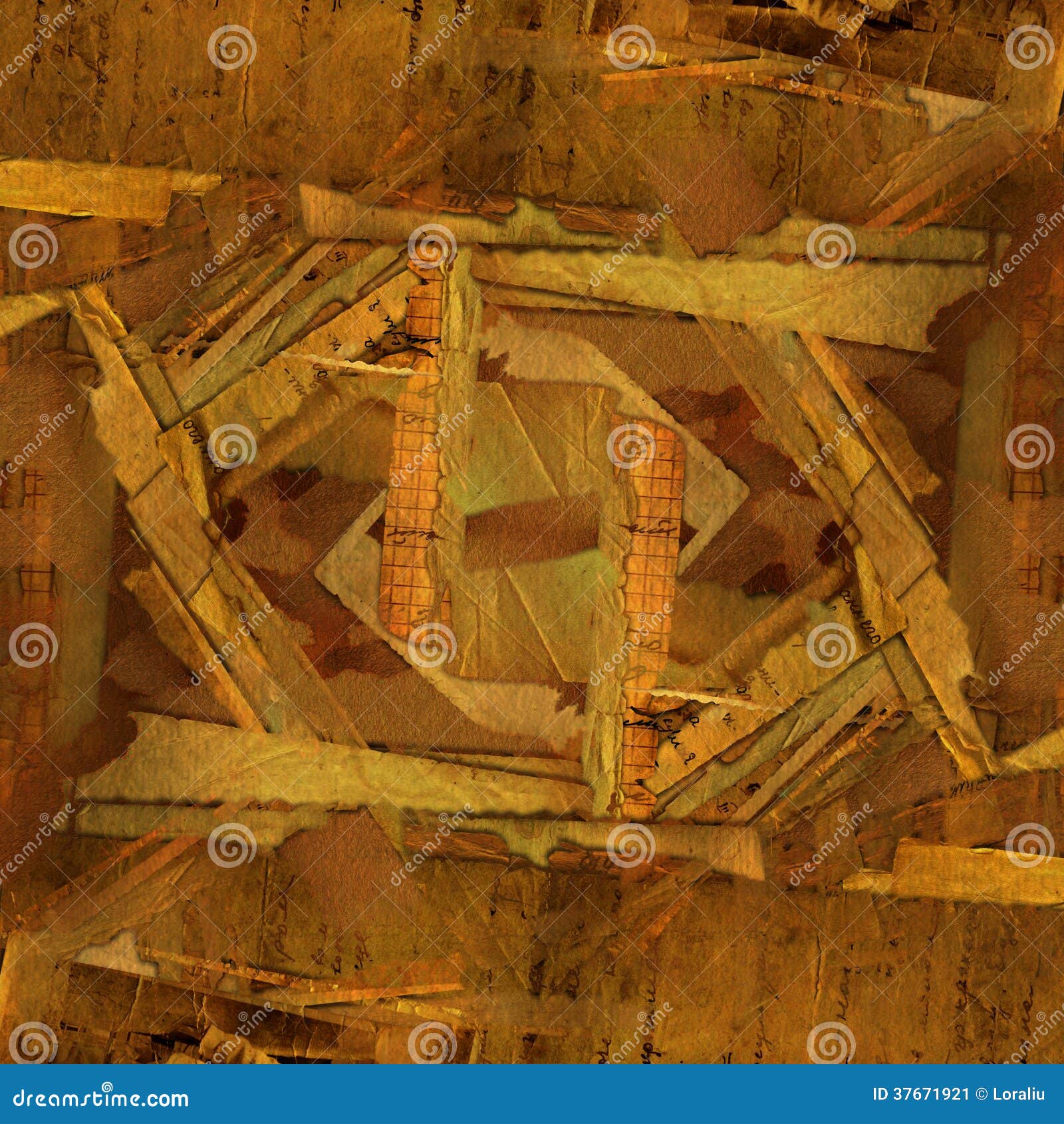 Abstract Grunge Background with Old Archive Stock Illustration ...