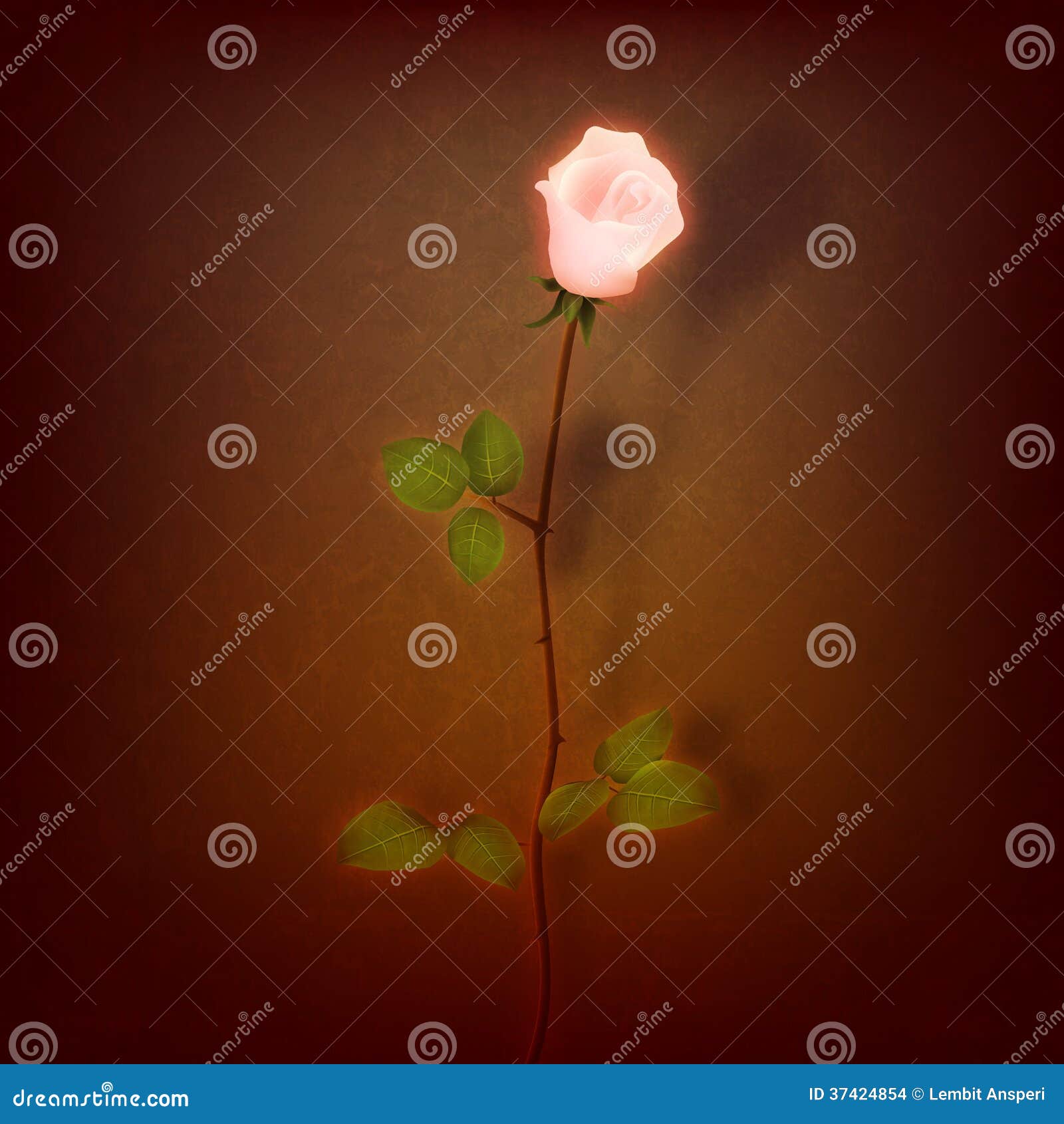 Abstract Grunge Background with Rose Stock Vector - Illustration of ...