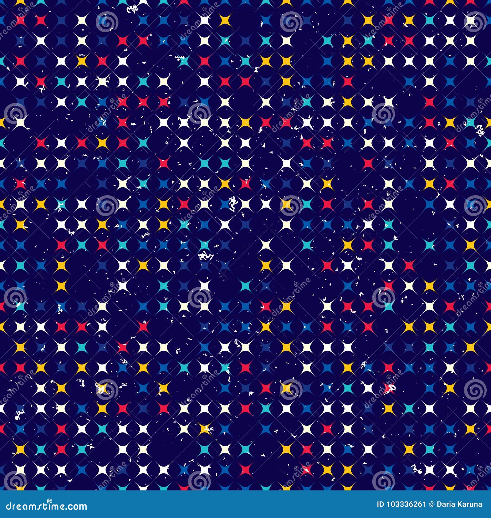 Abstract Grunge Background of Simple Shapes. Seamless Movement Pattern ...