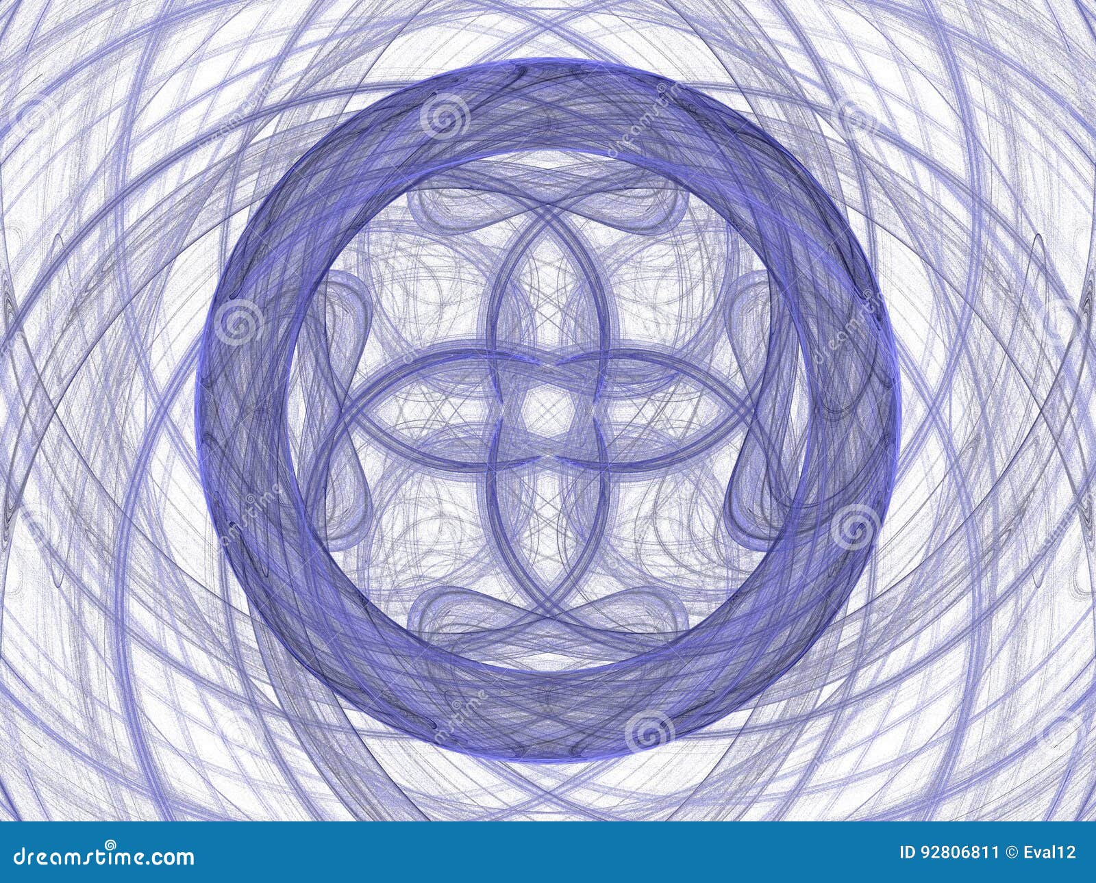 Abstract Grunge Dirty Blue Symmetrical Pattern Stock Illustration ...