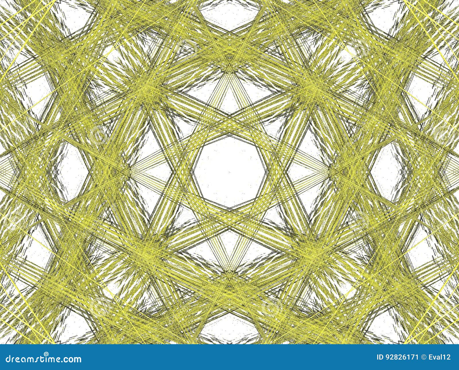 Abstract Grunge Dirty Yellow Symmetrical Pattern Stock Illustration ...