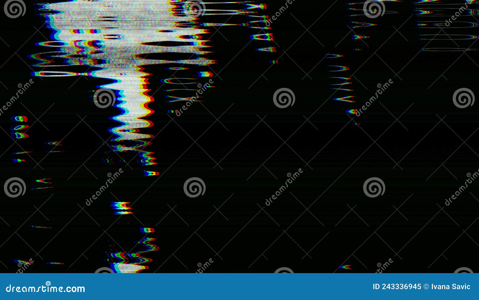 Abstract Grunge Error Wall in Neon Colors on Dark Background with ...