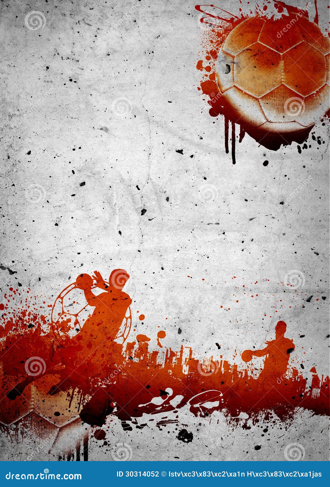 Handball Background Cartoon Vector | CartoonDealer.com #26637619
