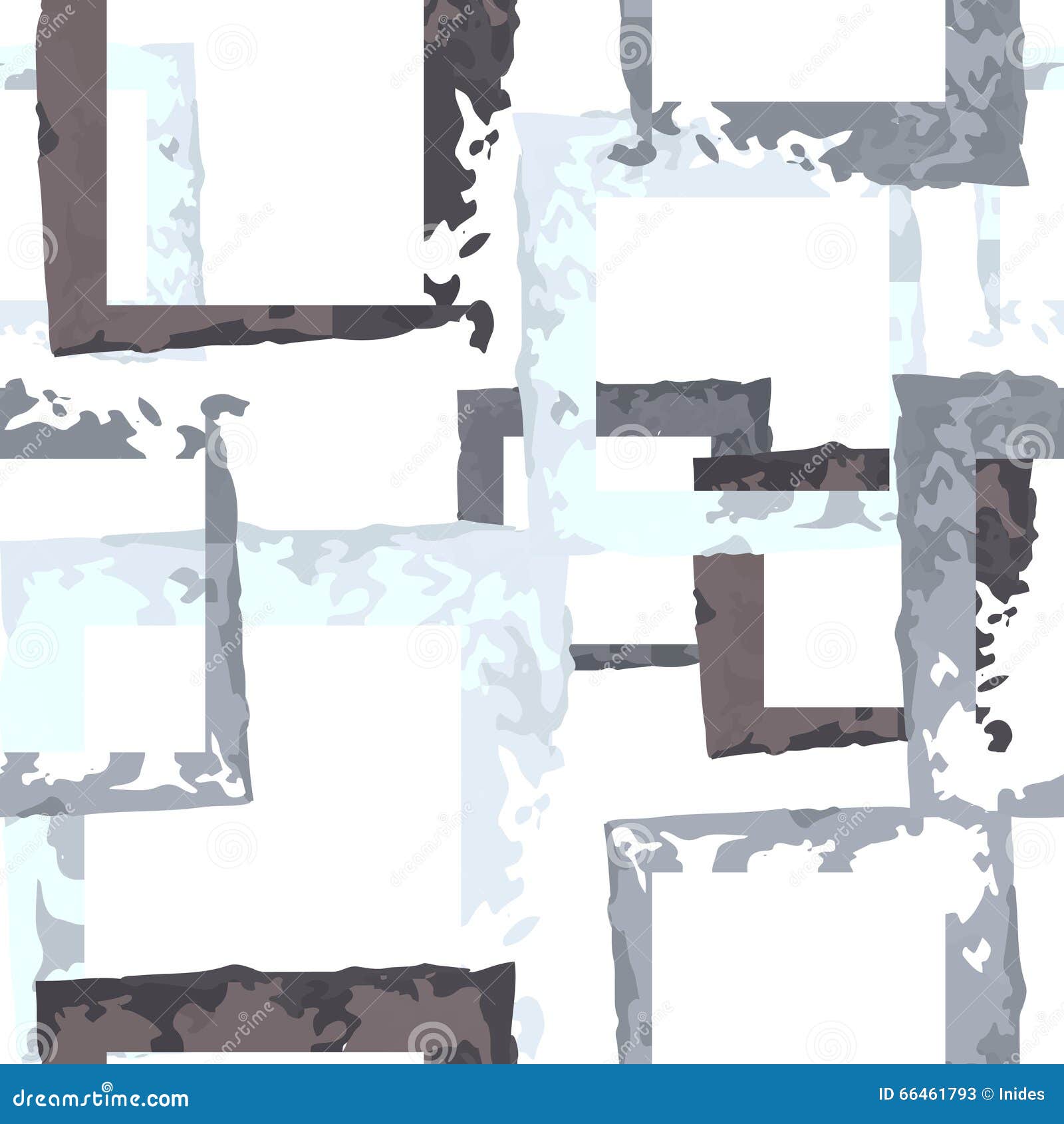 Abstract Grunge Ink Strokes Vector Seamless Pattern. Stock Vector ...