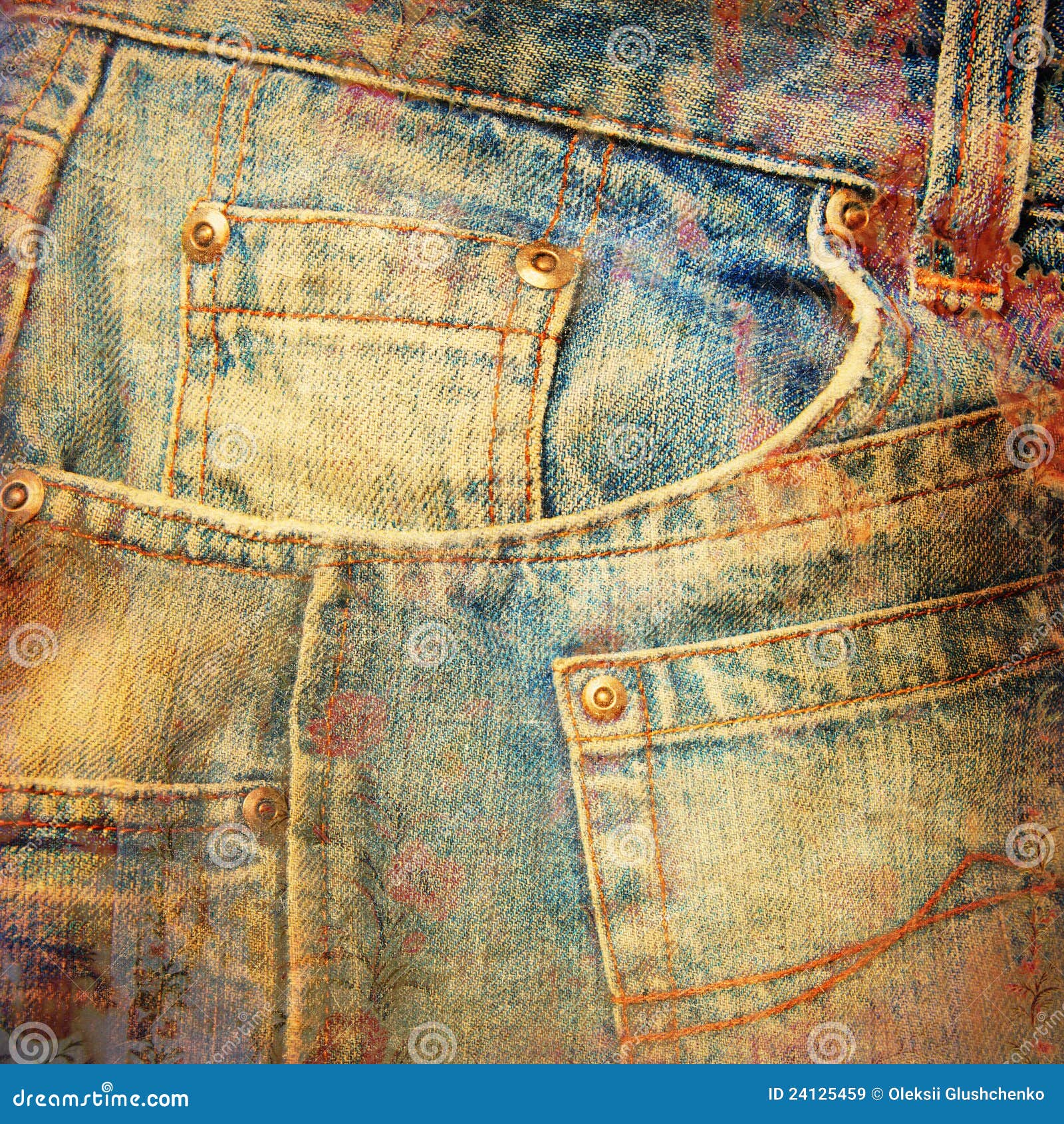 Abstract Grunge Jeans Background Stock Image - Image of rough, material ...