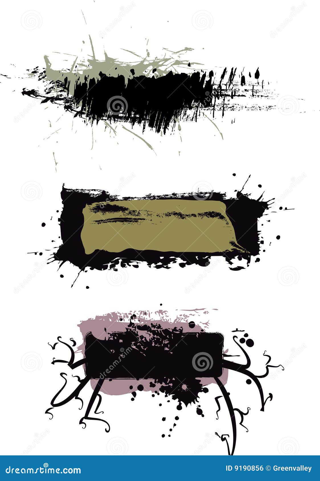 Abstract grunge labels stock vector. Illustration of grunge - 9190856