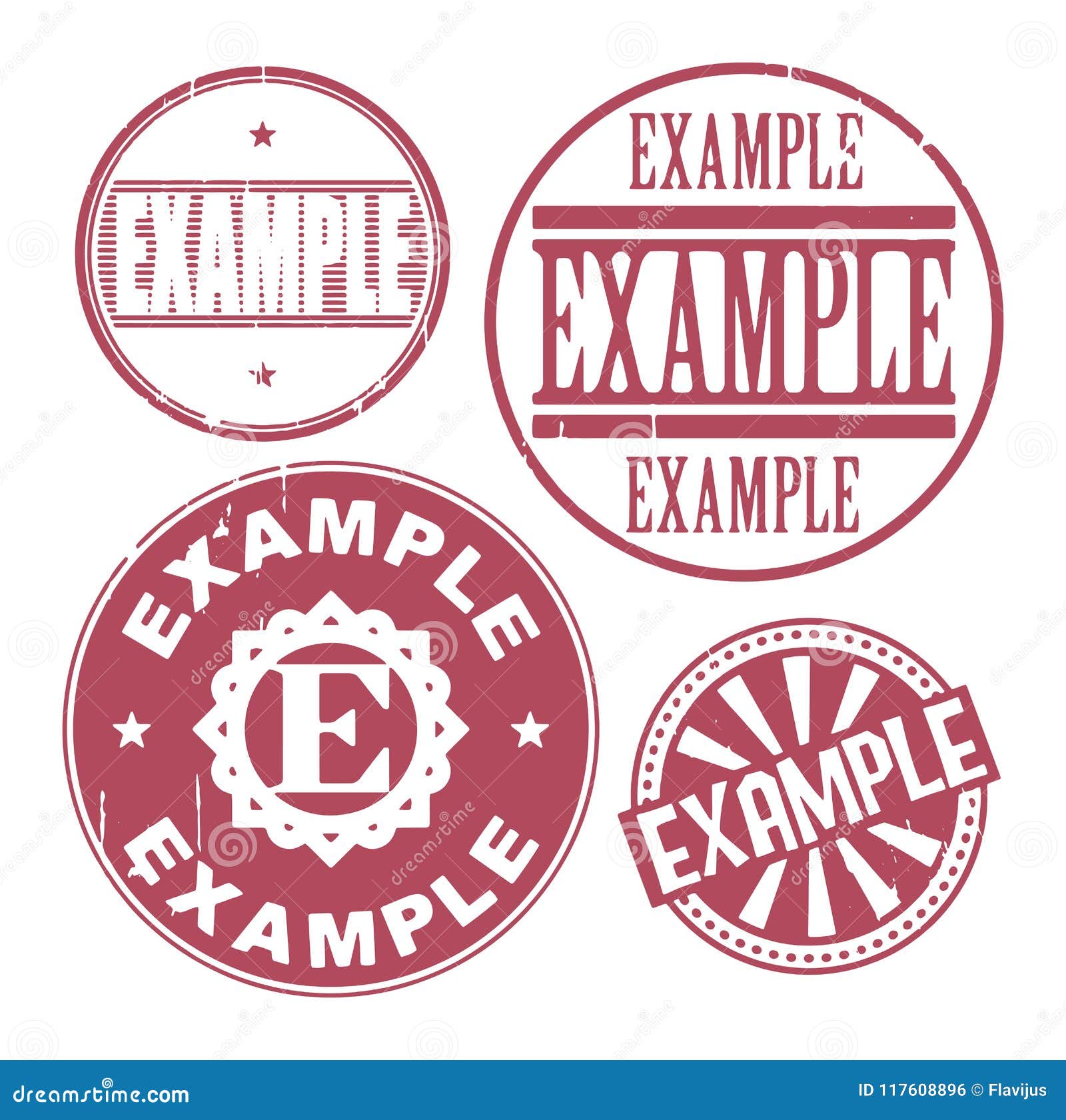 Abstract Grunge Rubber Stamp Set with the Text Example Stock Vector ... Abstract Grunge Rubber Stamp Set with the Text Example Stock Vector ...