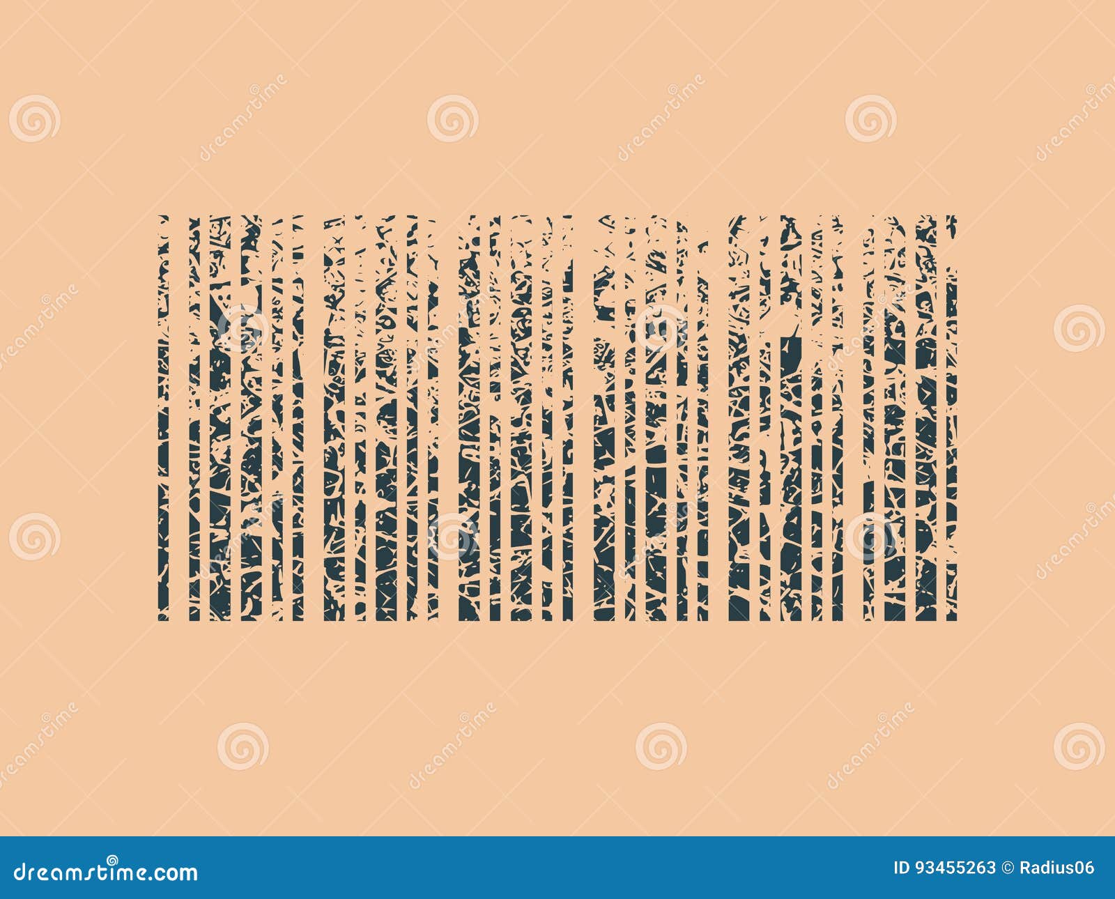 Abstract Grunge Style Bar Code Stock Vector - Illustration of business ...