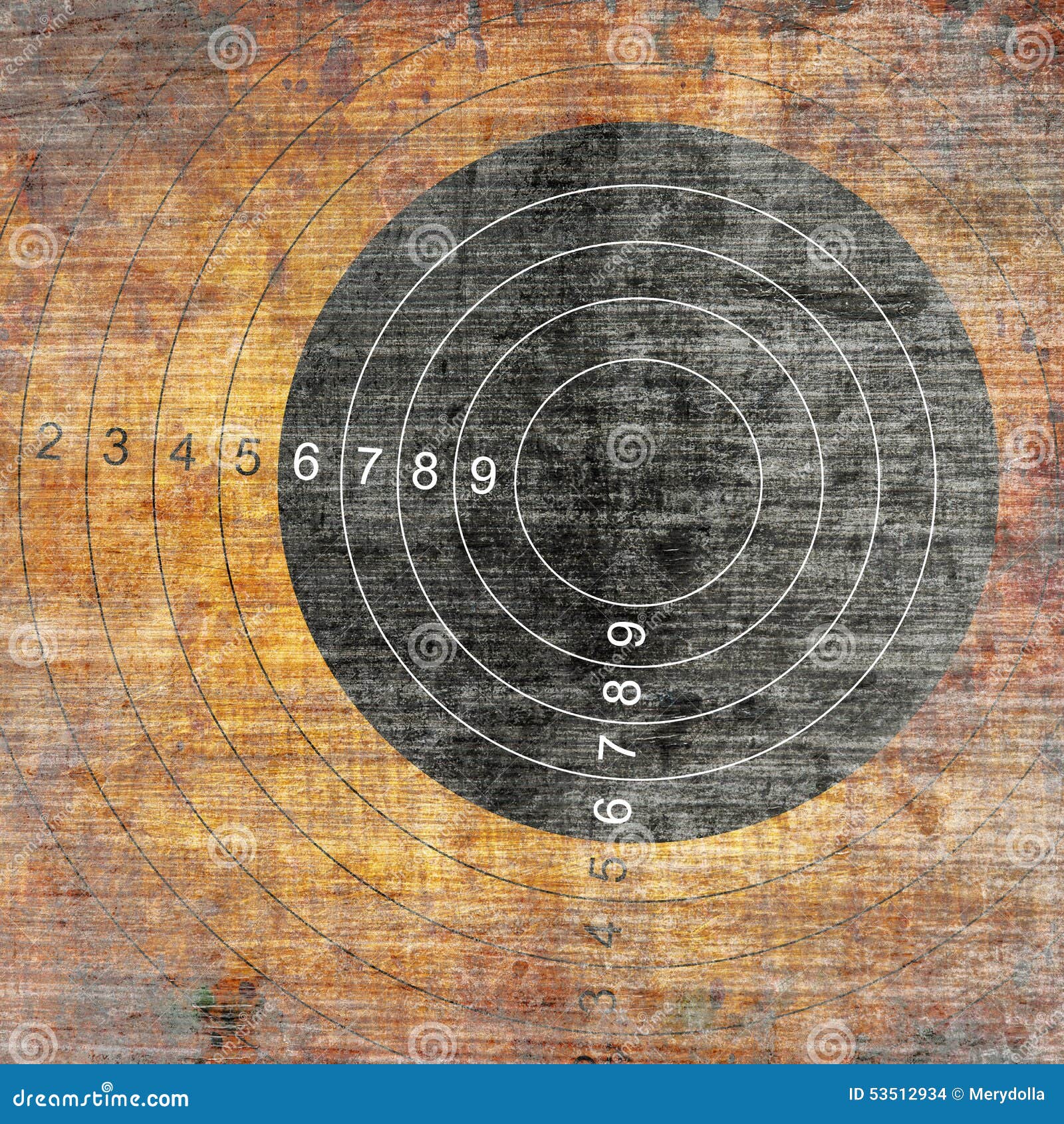 Abstract grunge target stock illustration. Illustration of score - 53512934
