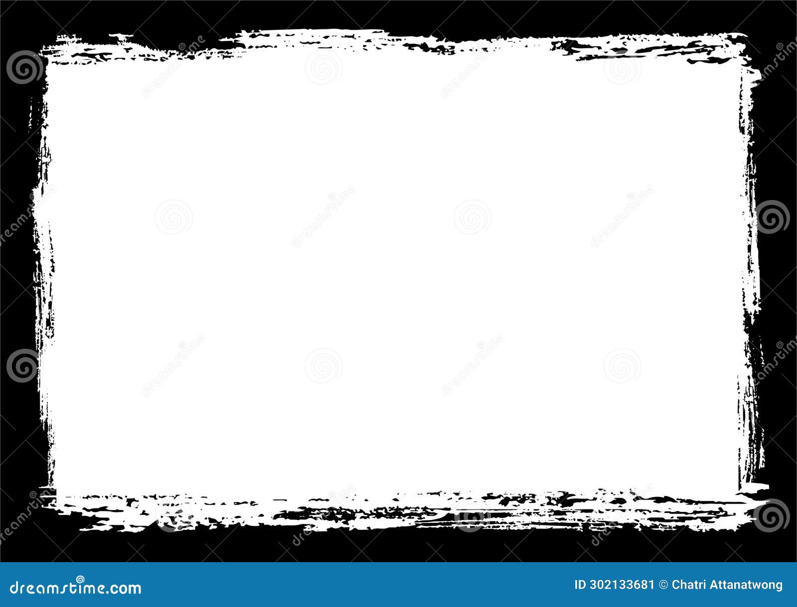 Abstract Grunge Texture Background, Rough Edge Frame, Distressed Border ...