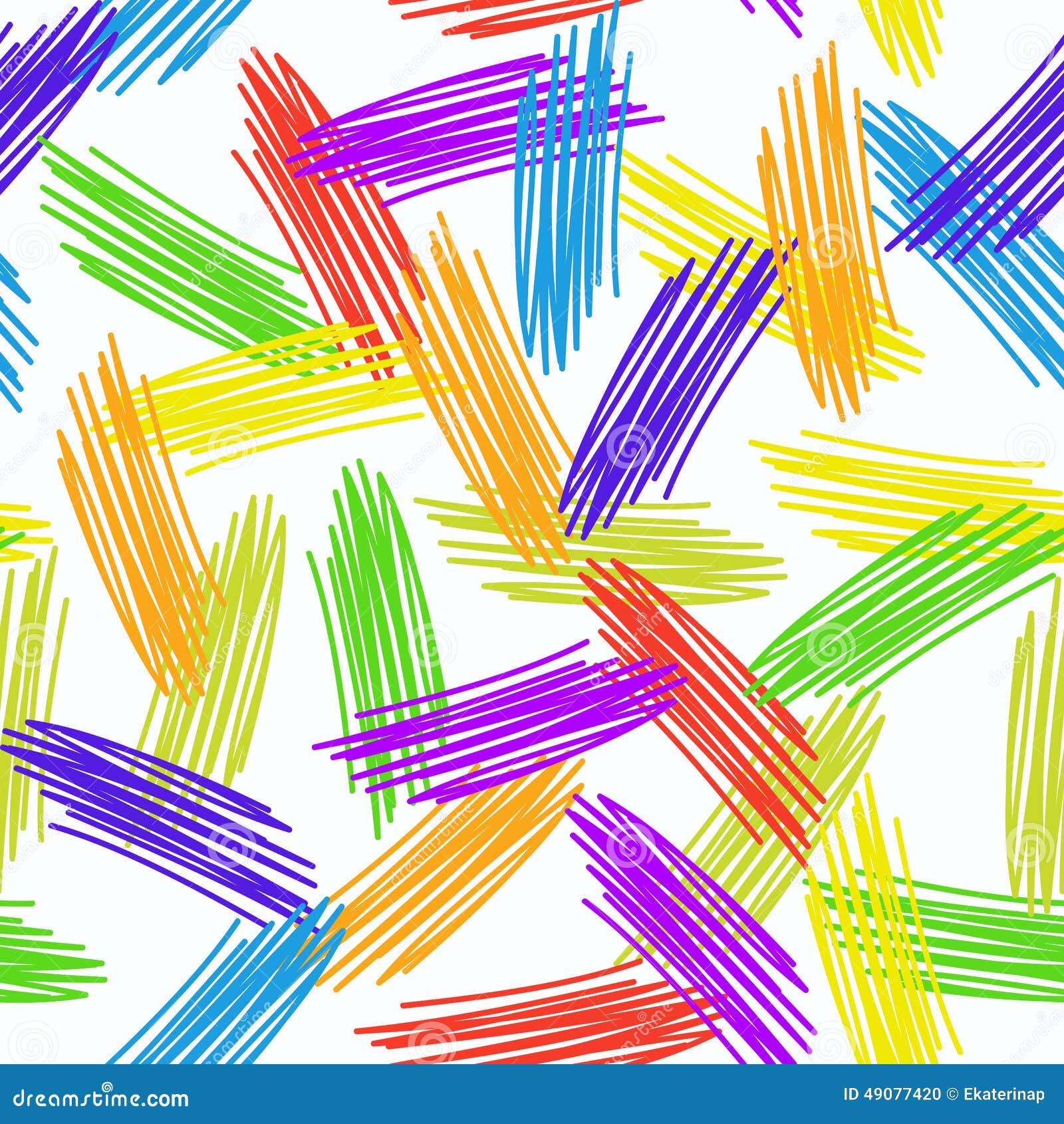 Abstract Grunge Texture Seamless Pattern. Colorful Rainbow on White ...