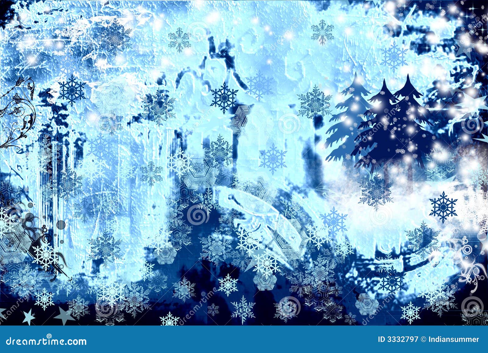 Abstract Grunge Winter Backgro Stock Illustration - Illustration of ...
