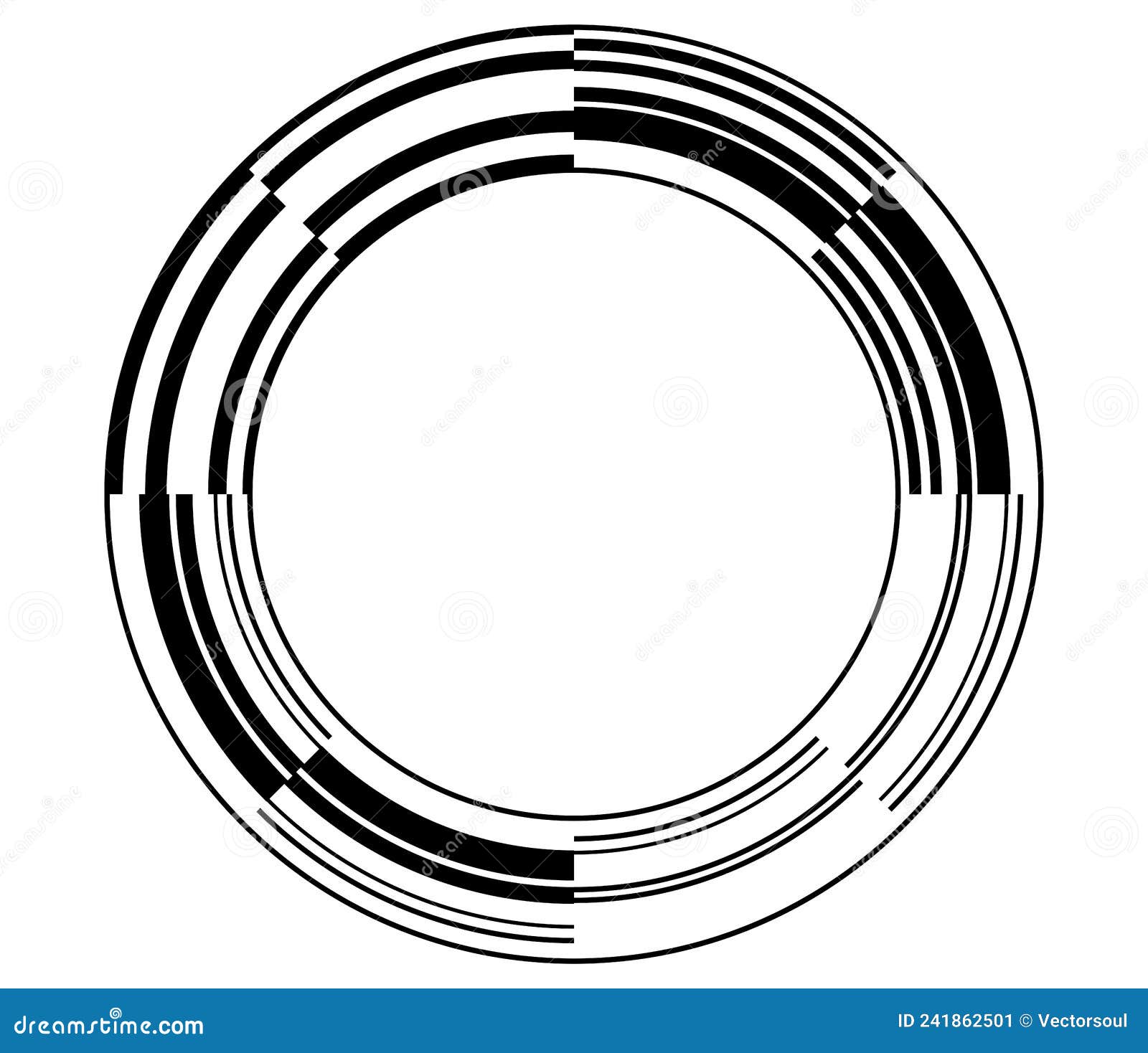 Abstract GUI, UI Geometric Circle Element Stock Vector - Illustration ...