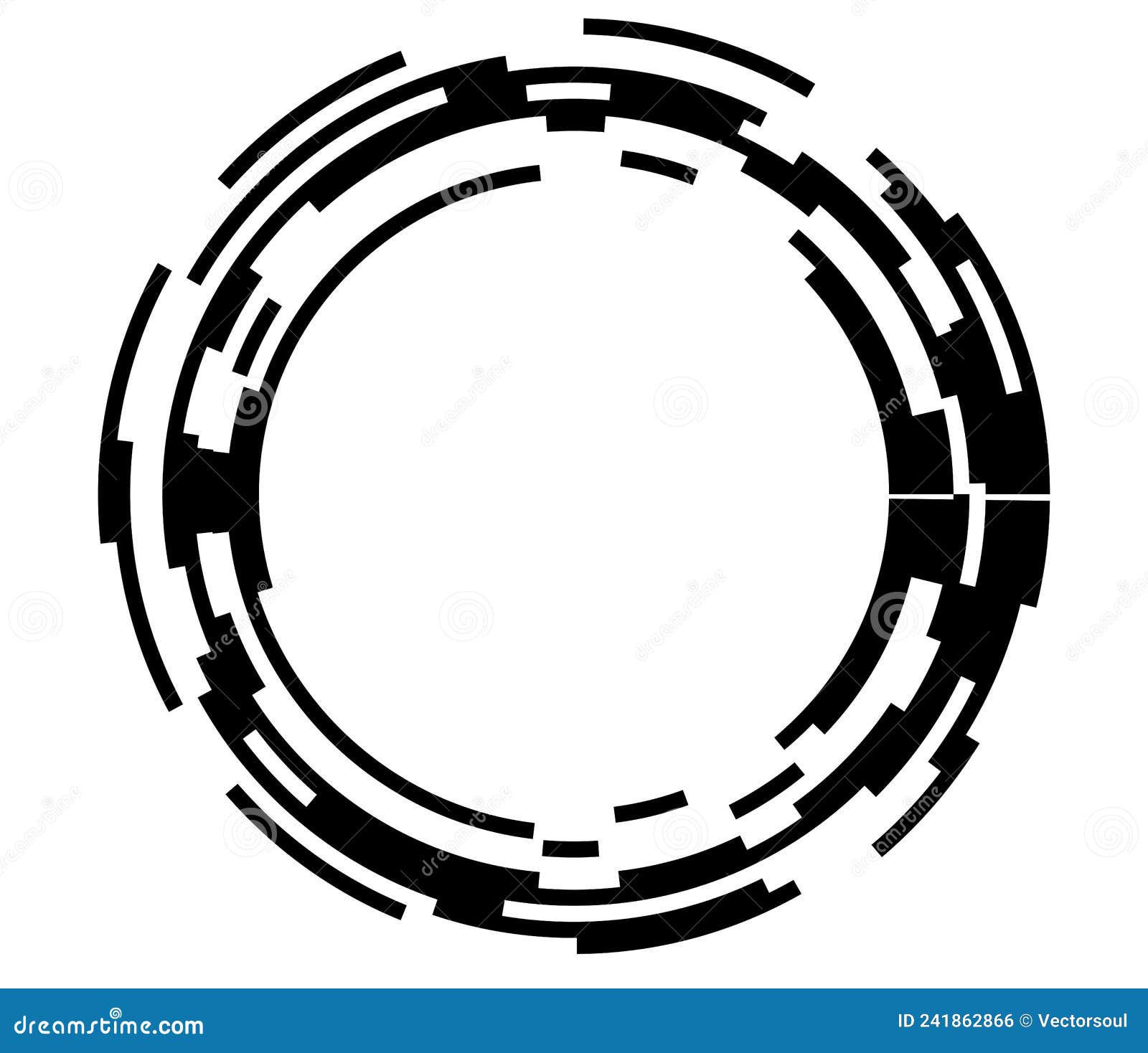Abstract GUI, UI Geometric Circle Element Stock Vector - Illustration ...