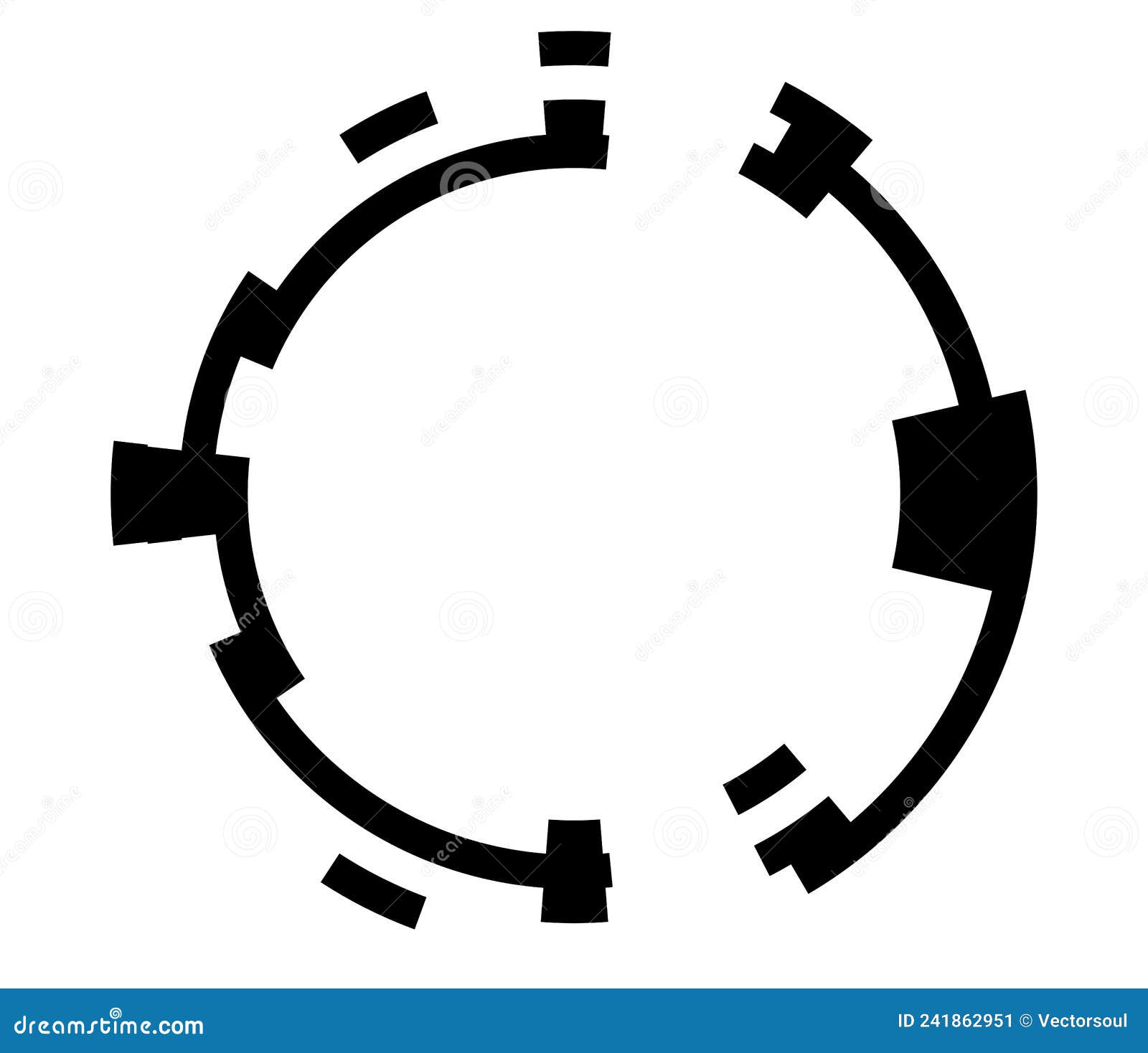Abstract GUI, UI Geometric Circle Element Stock Vector - Illustration ...