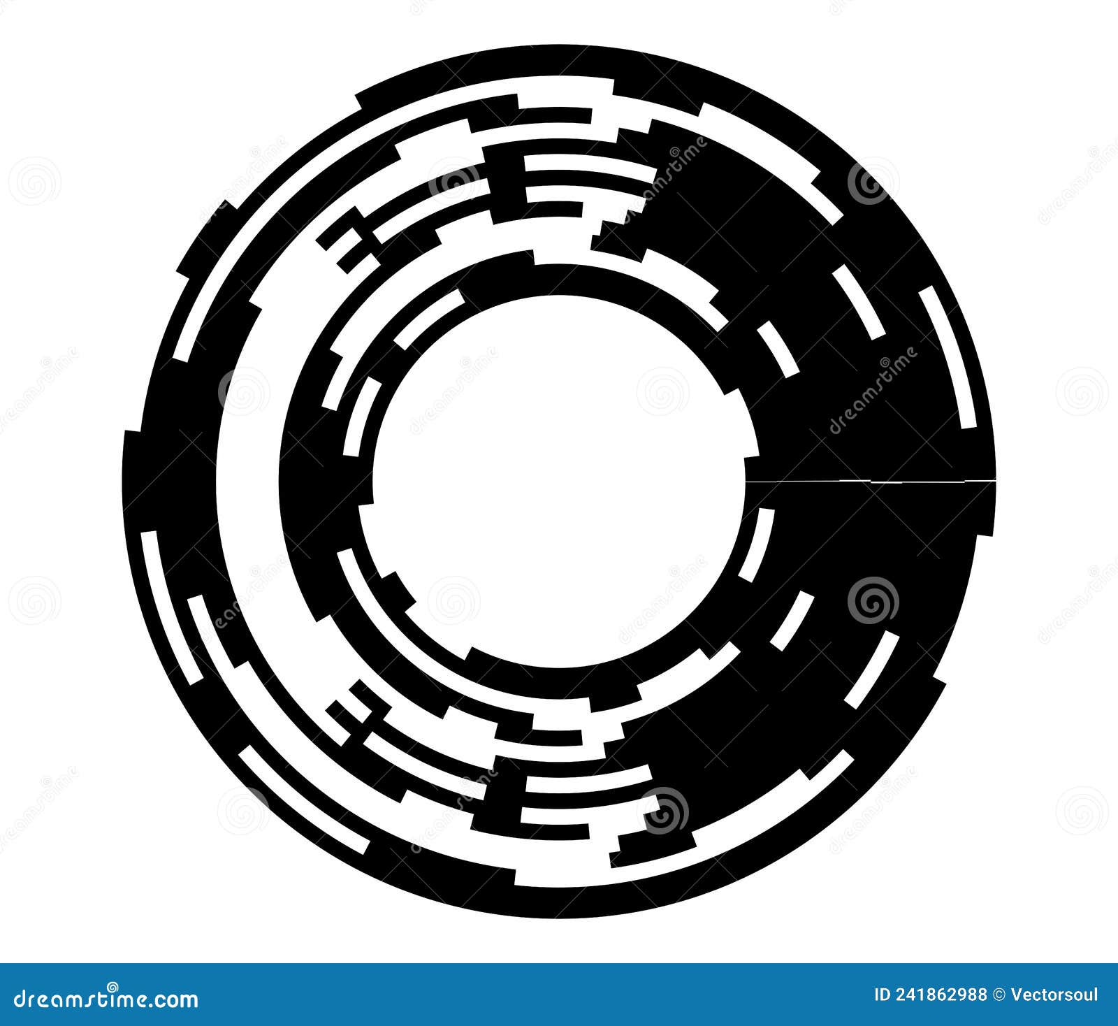 Abstract GUI, UI Geometric Circle Element Stock Vector - Illustration ...