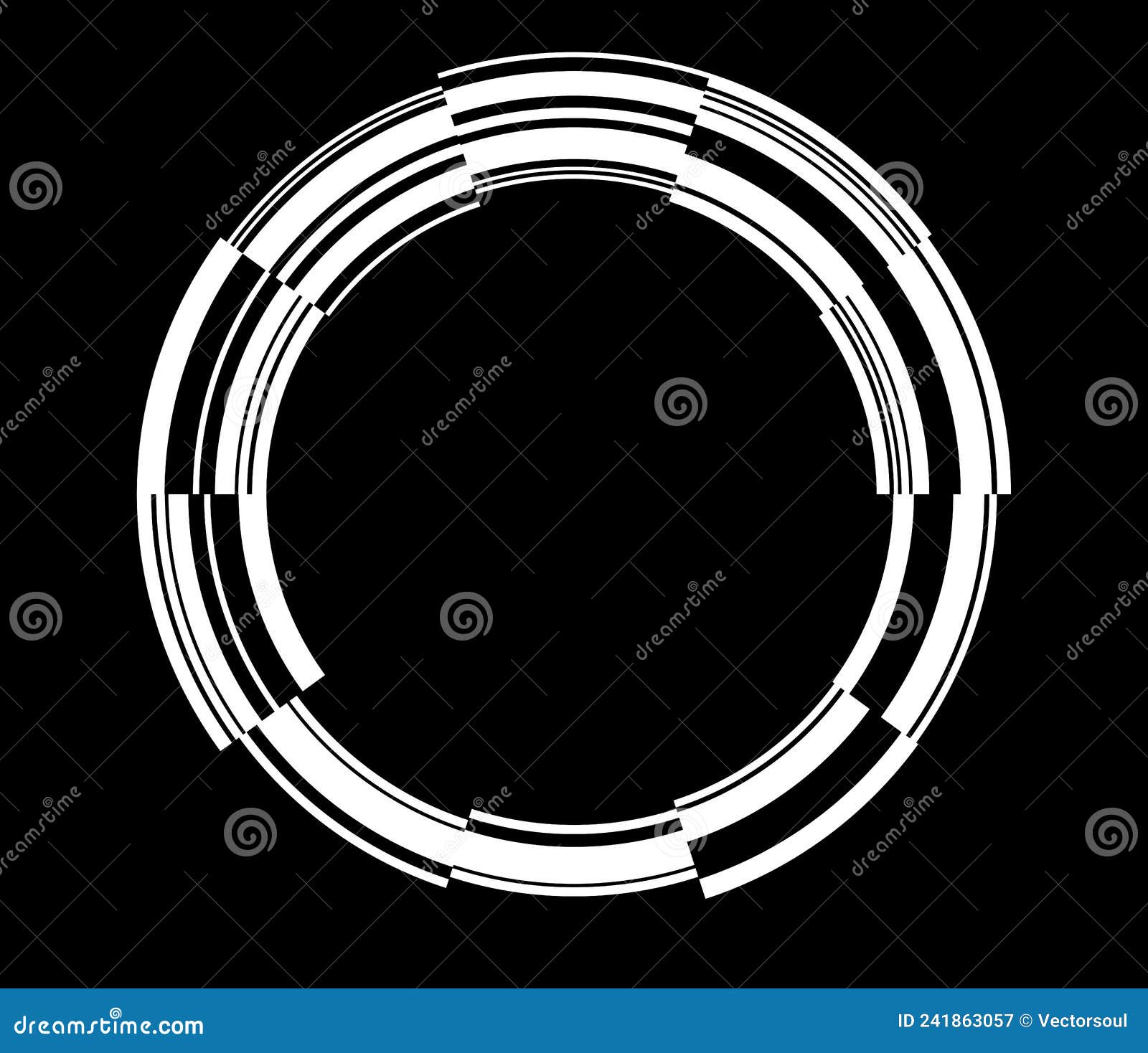 Abstract GUI, UI Geometric Circle Element Stock Vector - Illustration ...