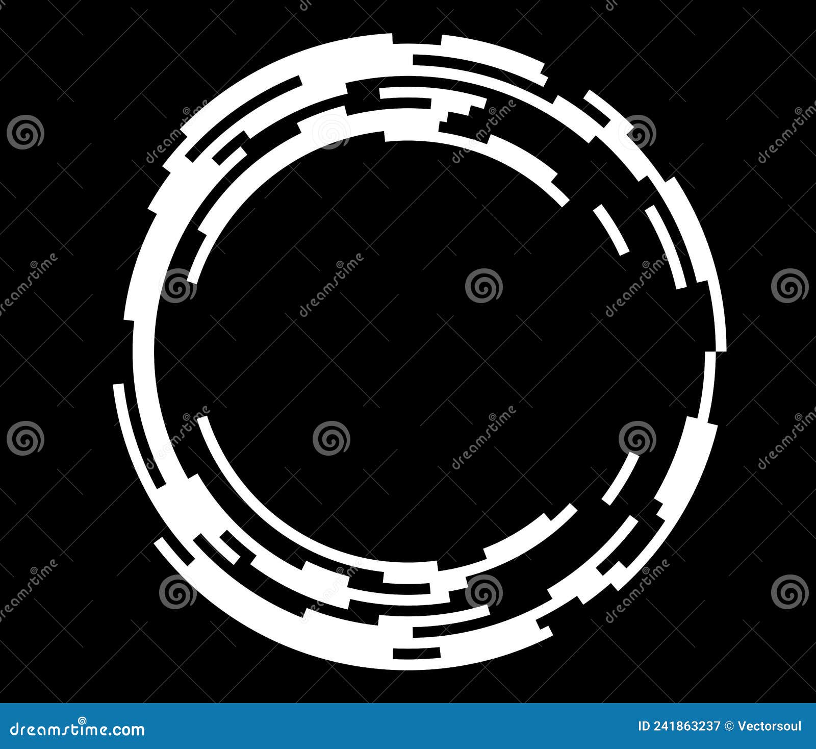 Abstract GUI, UI Geometric Circle Element Stock Vector - Illustration ...