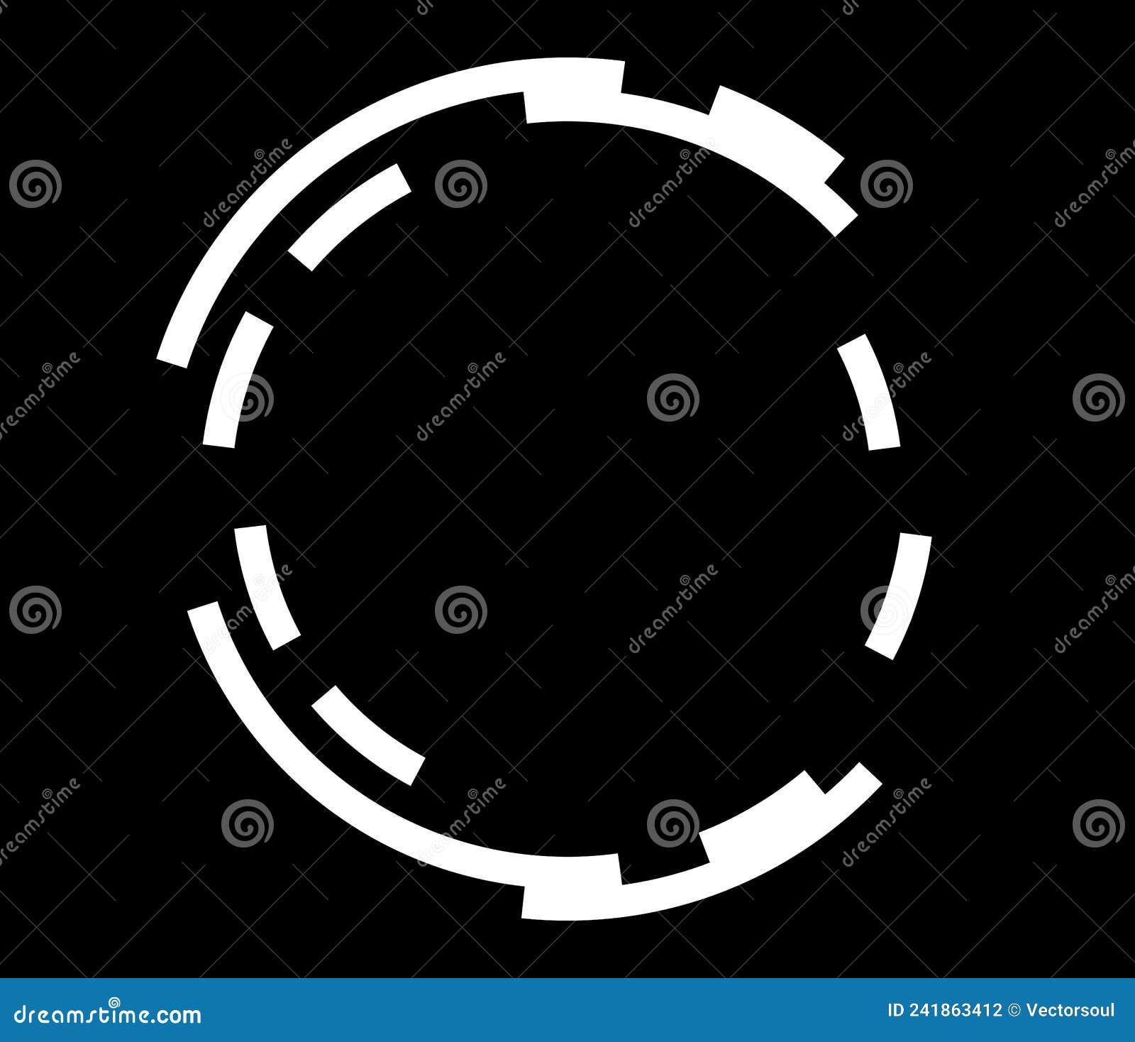 Abstract GUI, UI Geometric Circle Element Stock Vector - Illustration ...