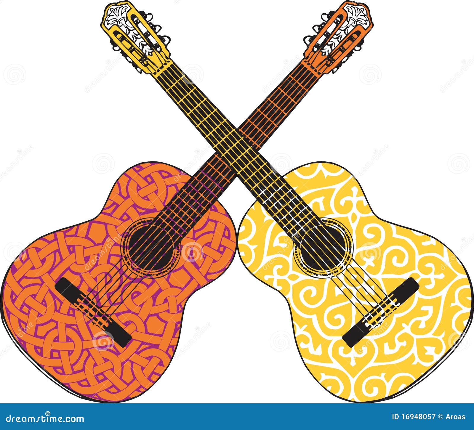 Abstract guitar stock vector. Illustration of elegance - 16948057