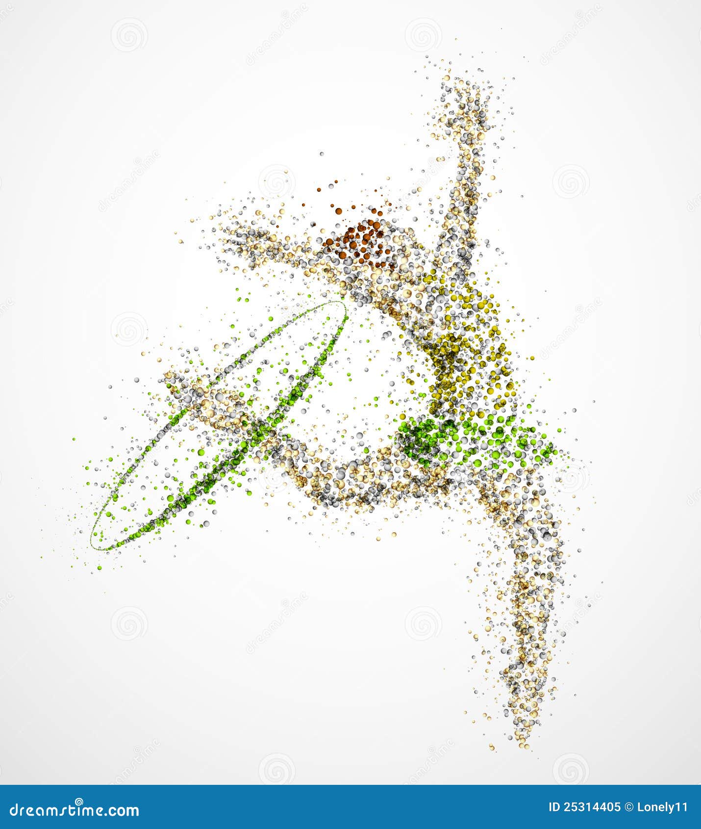 Abstract gymnast stock vector. Illustration of dance - 25314405