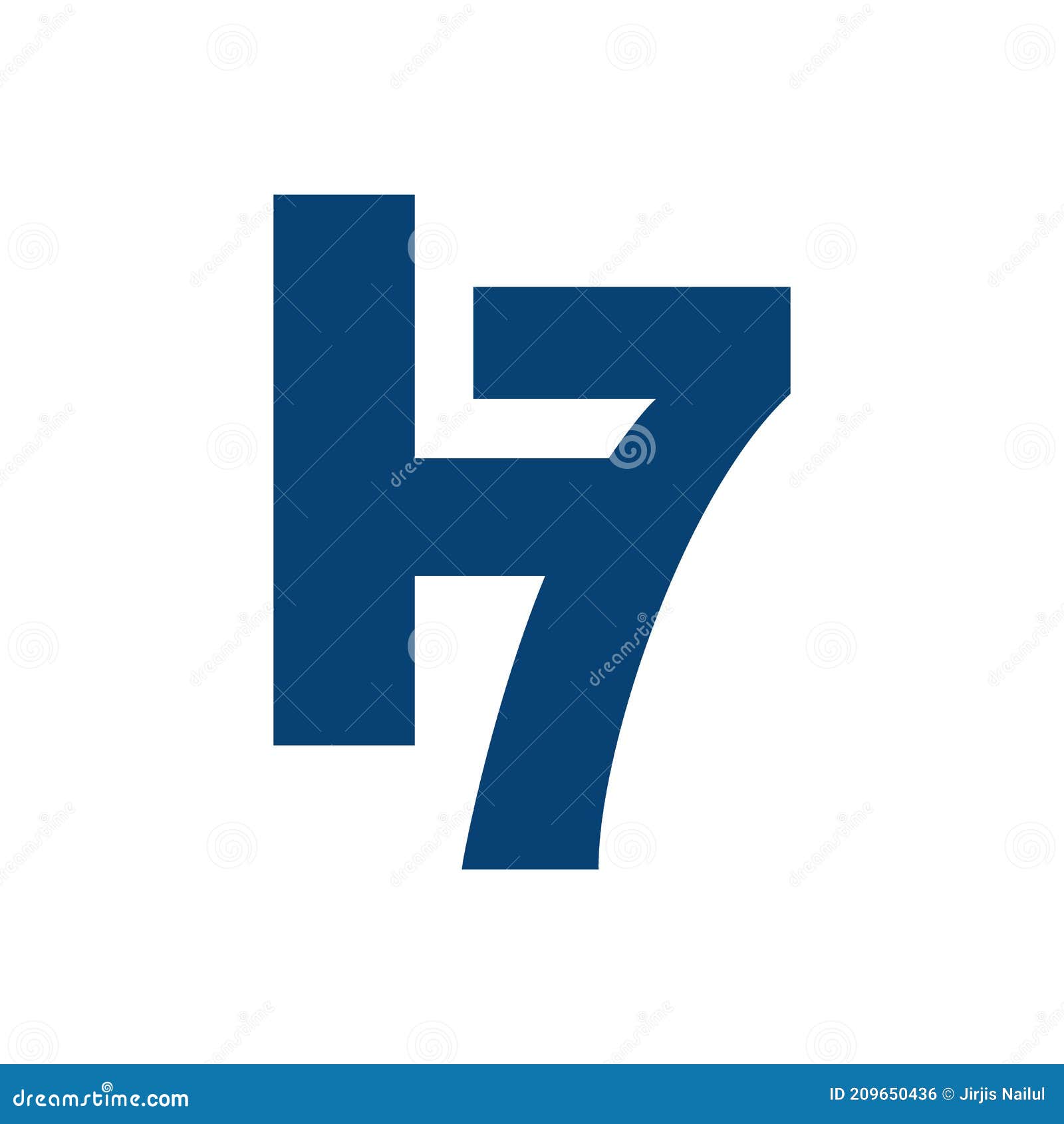 Abstract H7 Seven Logo Vector Graphic Design With Star Symbol Sign ...