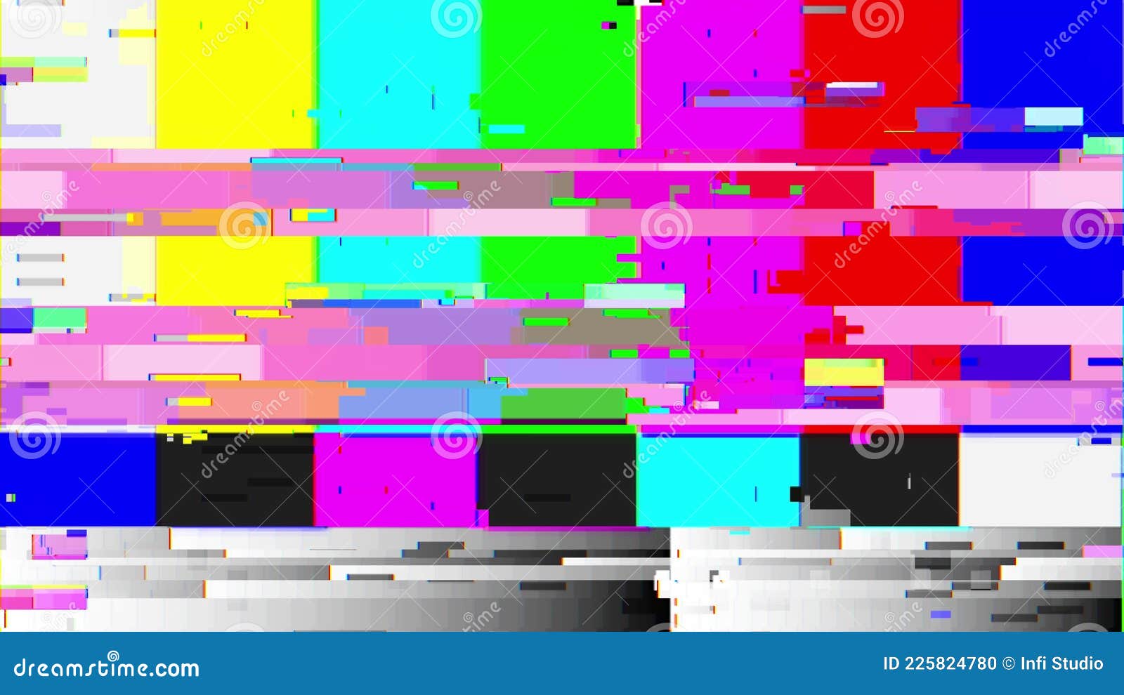 Abstract Hacked System Error, Glitched Pc Screen Error Message ...