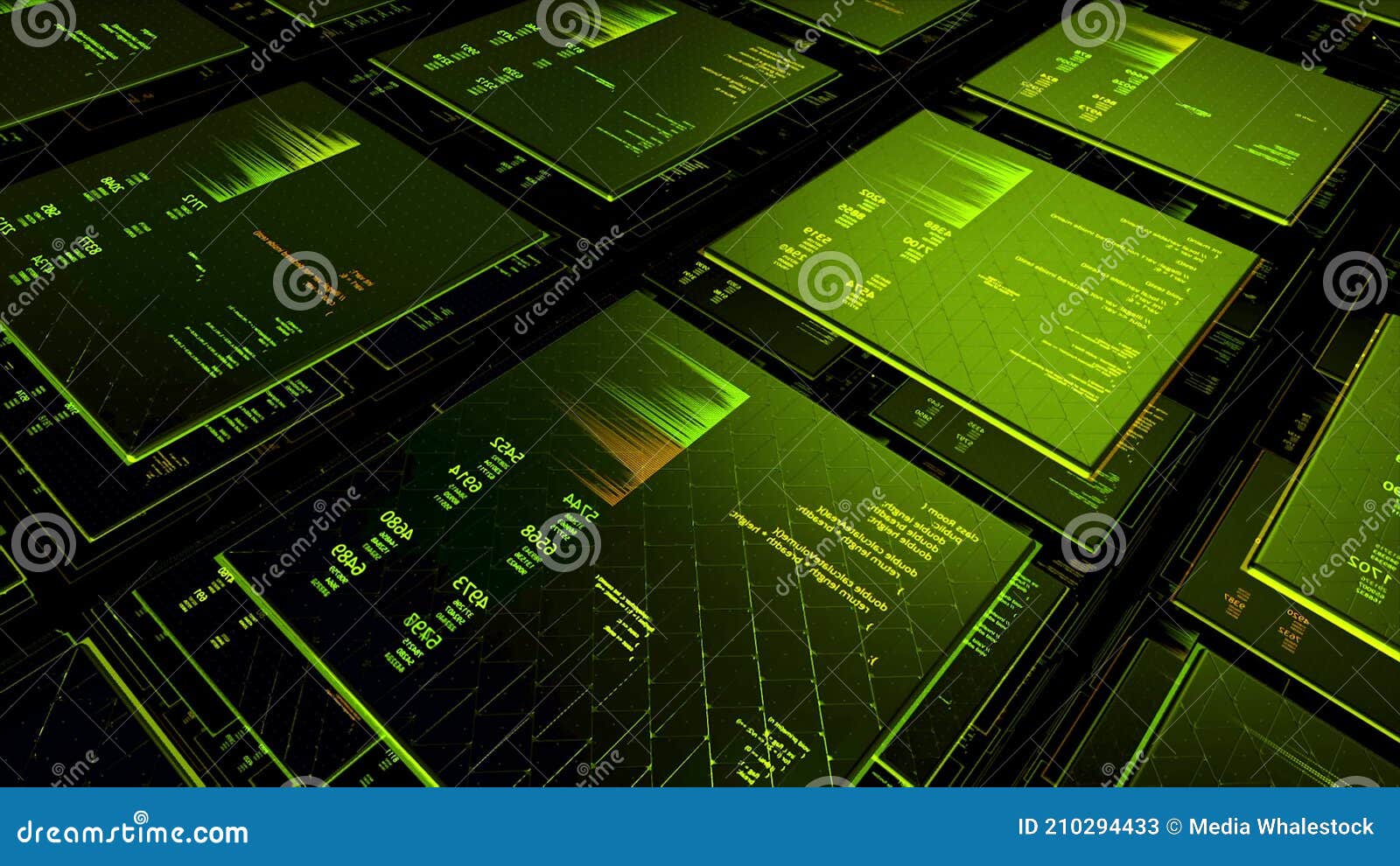 Abstract Hacker Screen with Cracking Password and Data Decryption ...